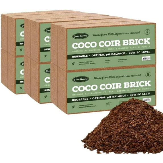 Premium Coco Coir Bricks,Compressed Coconut Husk Fiber, Seed Starting ...