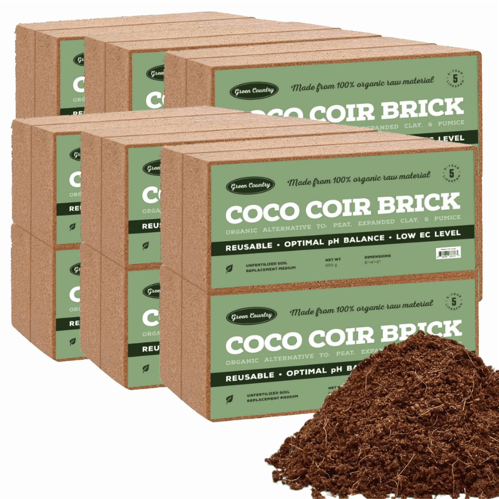 Premium Coco Coir Bricks,Compressed Coconut Husk Fiber, Seed Starting ...
