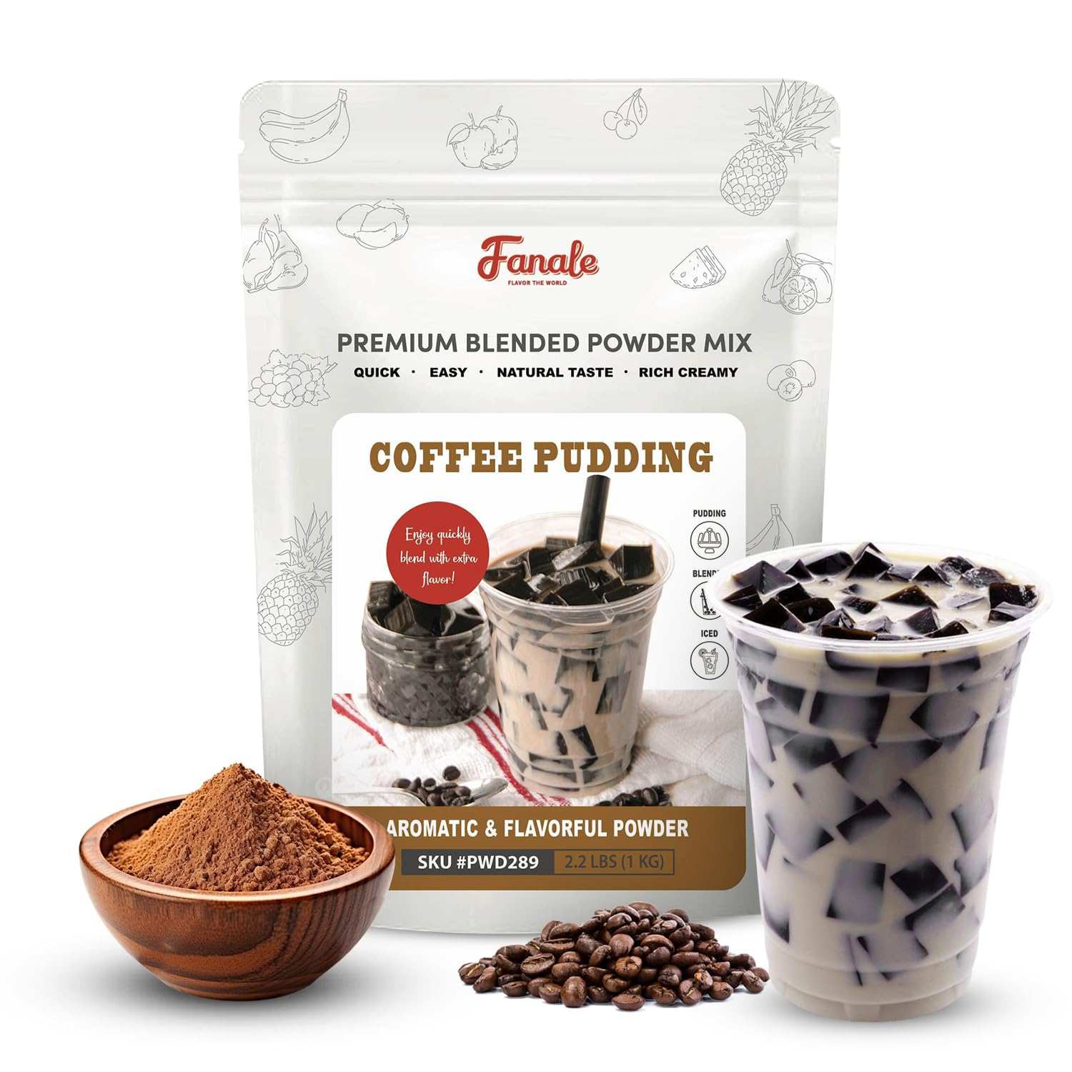 Premium Coffee Bubble Tea Flavoring Powder | Perfect for Baking ...
