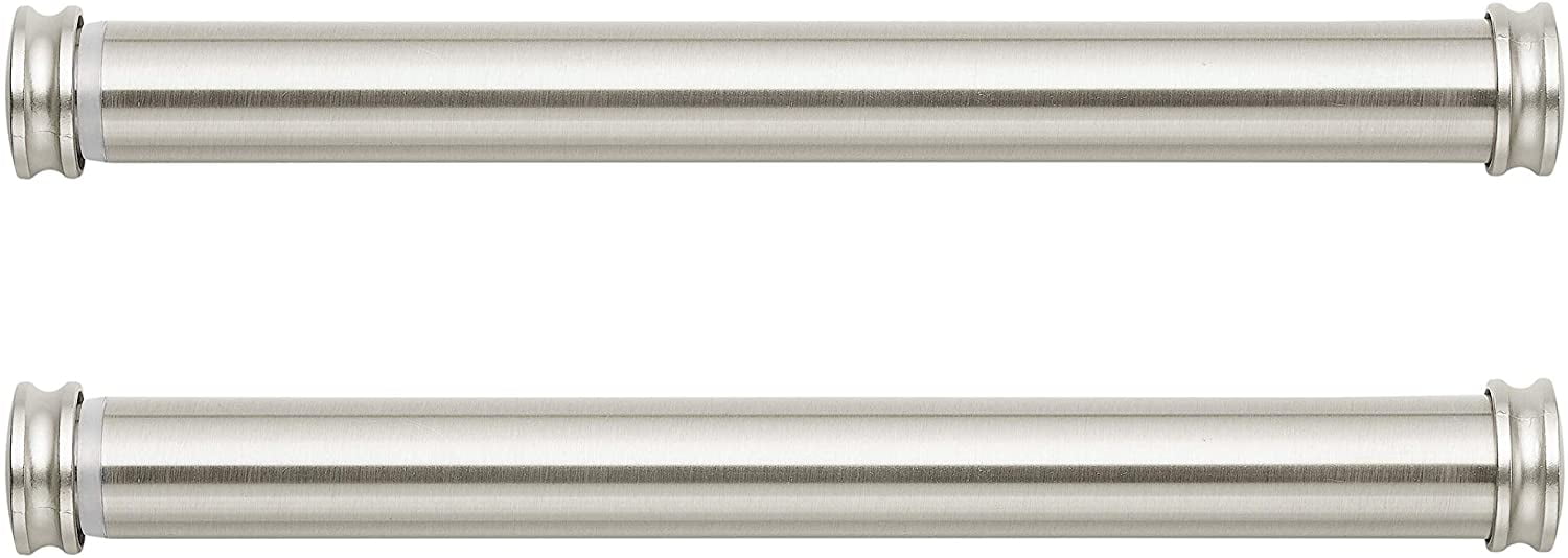 Premium Collection Side Mount 1 1/8" Diameter Curtain Rod Set of Two ...