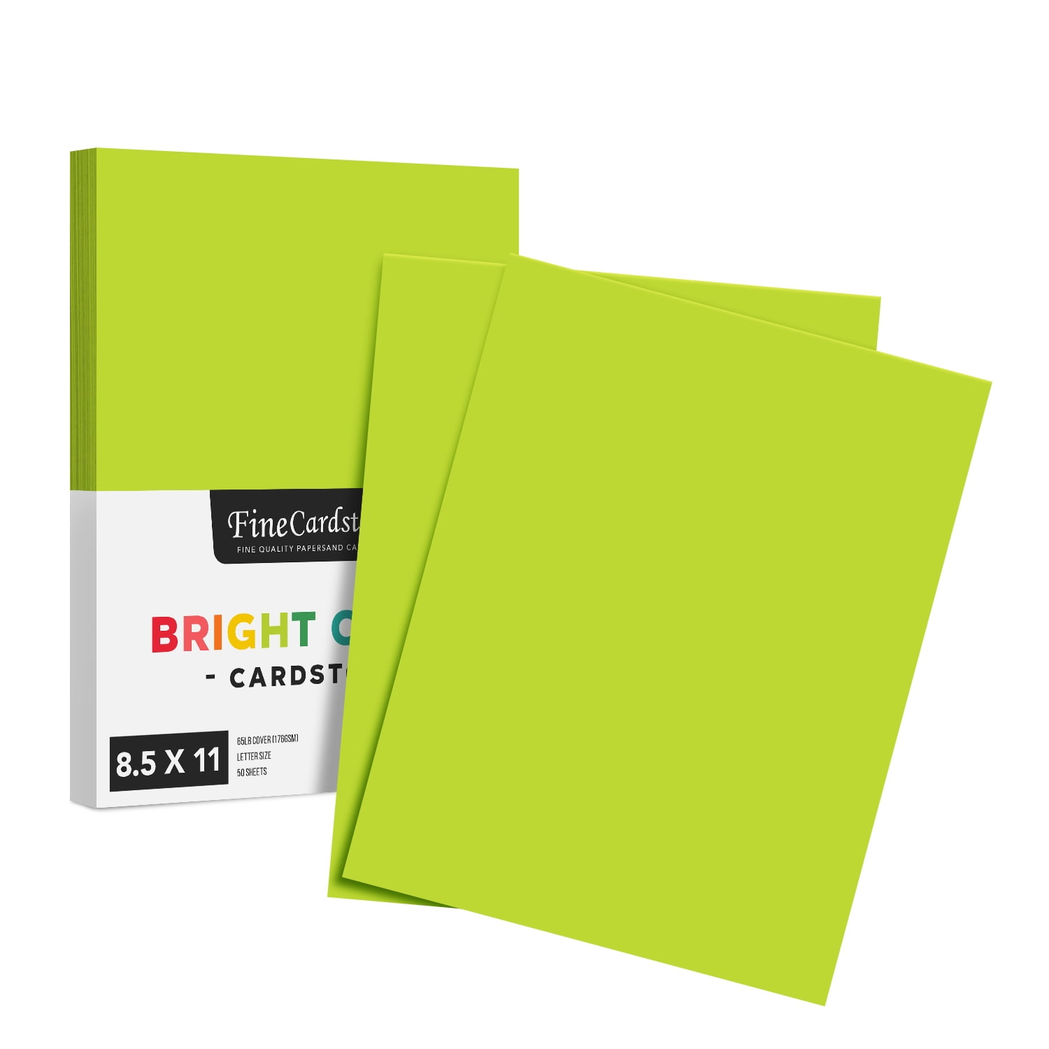 Premium Color Card Stock Paper | 50 Per Pack | Superior Thick 65-lb ...