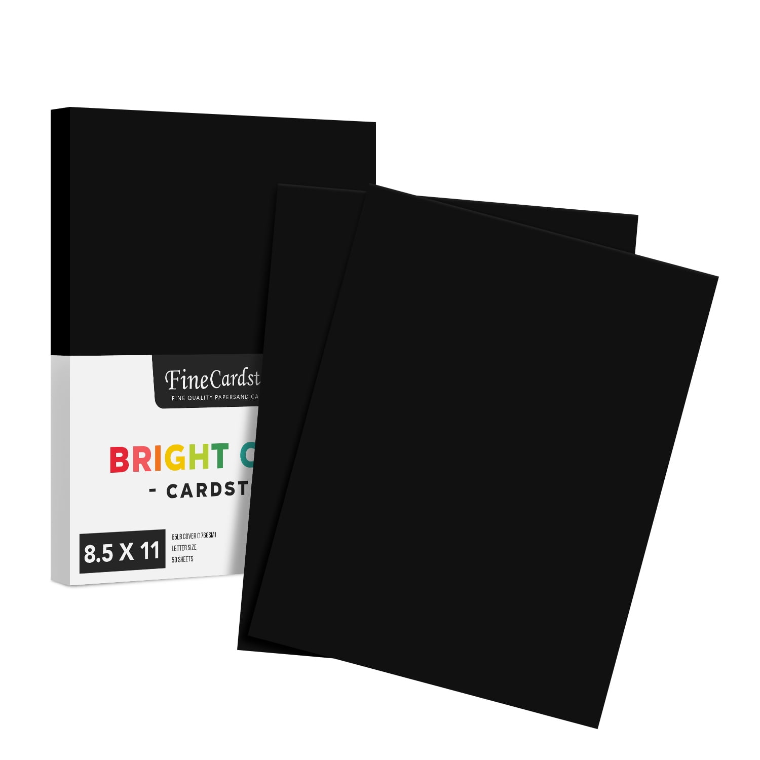 Premium Color Card Stock Paper - 65 Lb Cover Cardstock - 50 Sheets per ...