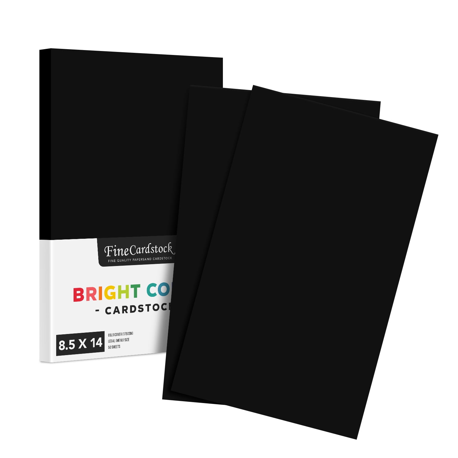 Premium Color Card Stock Paper - 65 Lb Cover Cardstock - 50 Sheets per ...