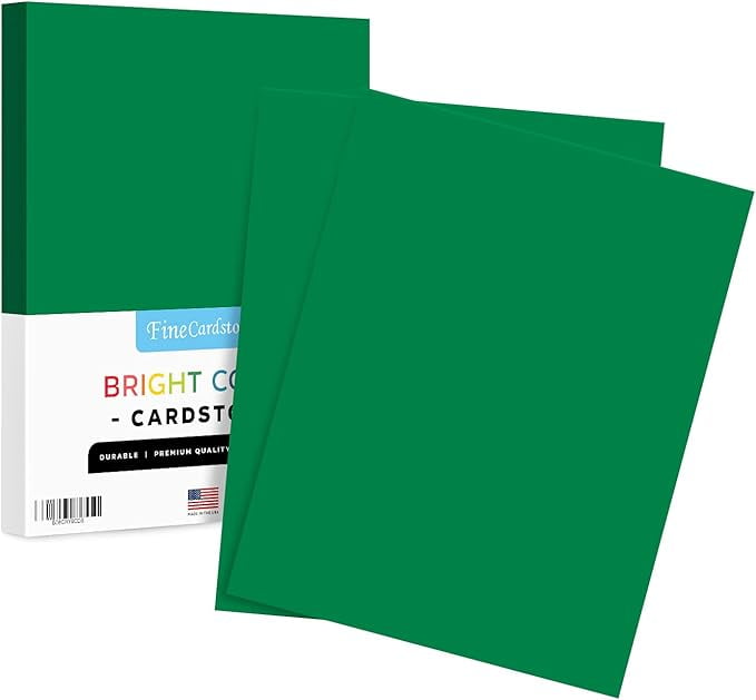 Premium Colored Card Stock Paper | 50 Sheets Pack | Superior Thick 65lb ...