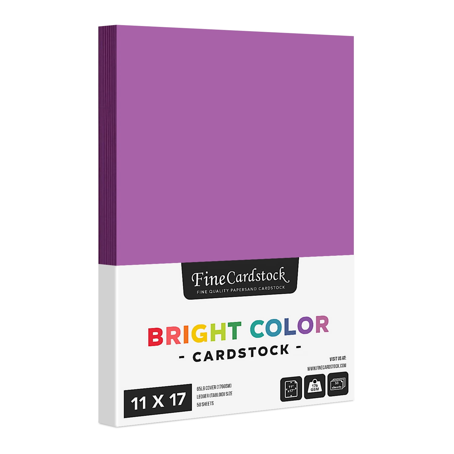 Violet Bright Color Cardstock Paper – Great for Arts and Crafts ...