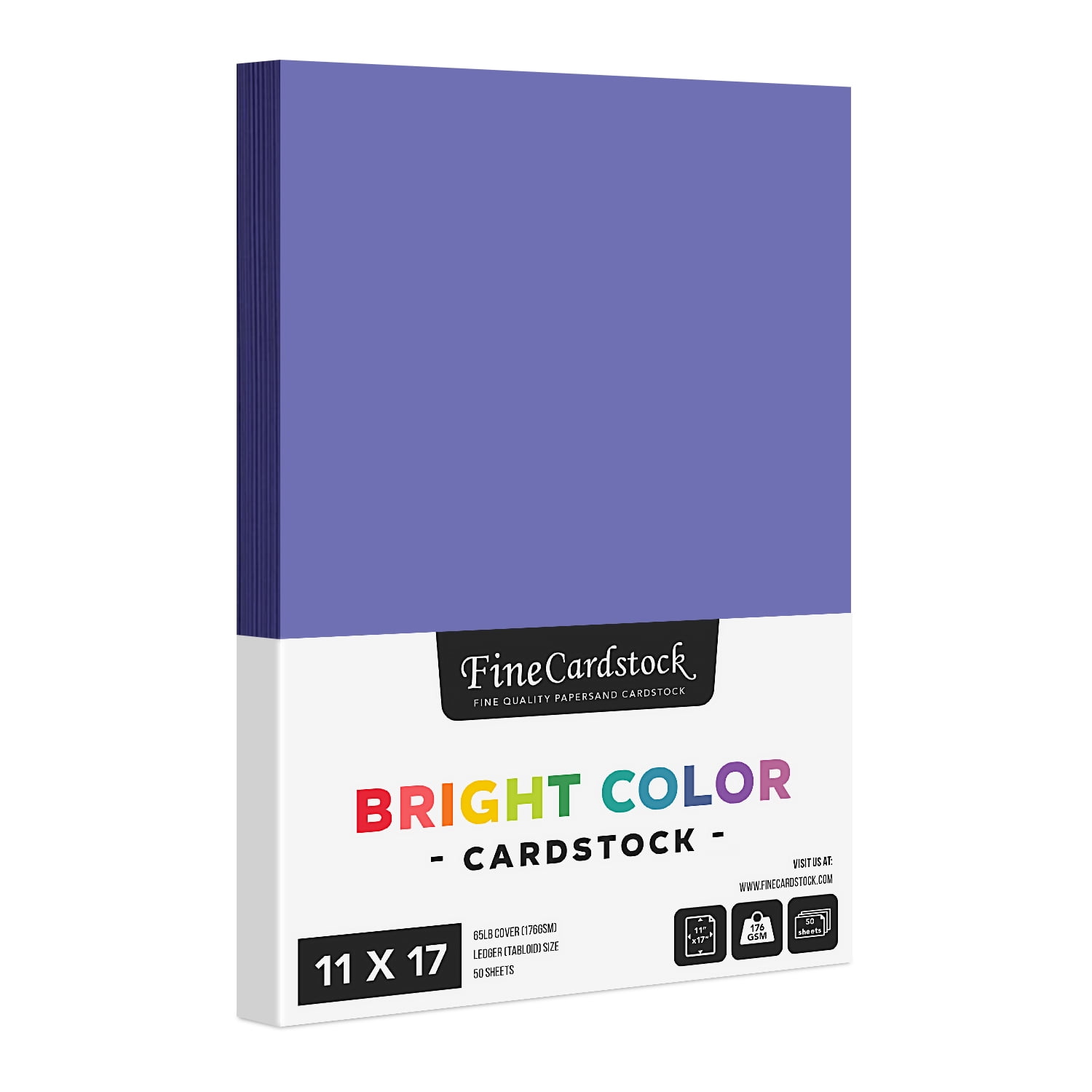 Ultra Grape Bright Color Cardstock Paper – Great for Arts and Crafts ...