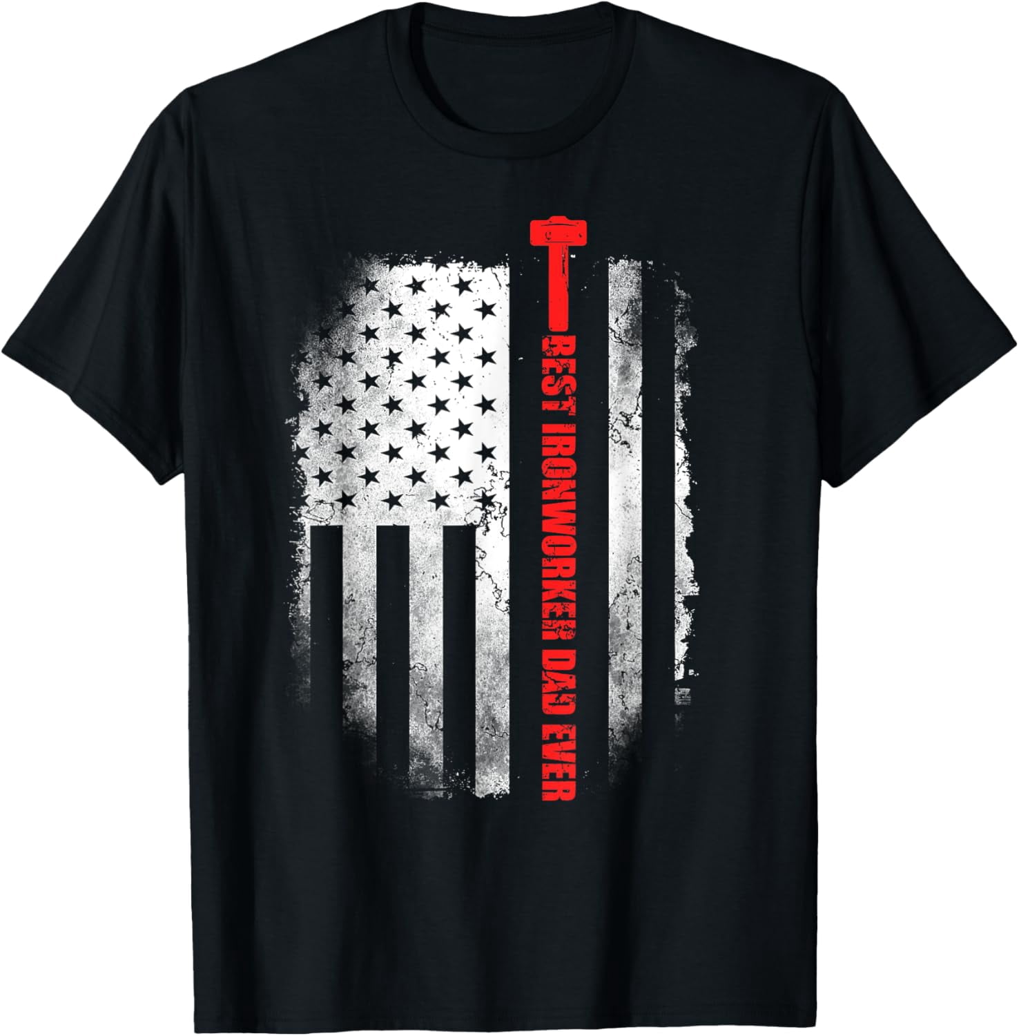 Premium Comfort - American Flag Fathers Gifts T-Shirt - Walmart.com