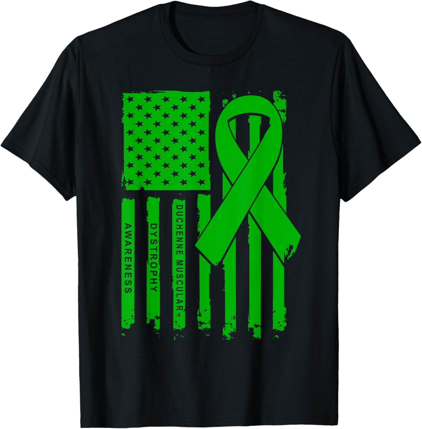 Premium Comfort - American Flag Ribbon Duchenne Muscular Dystrophy ...