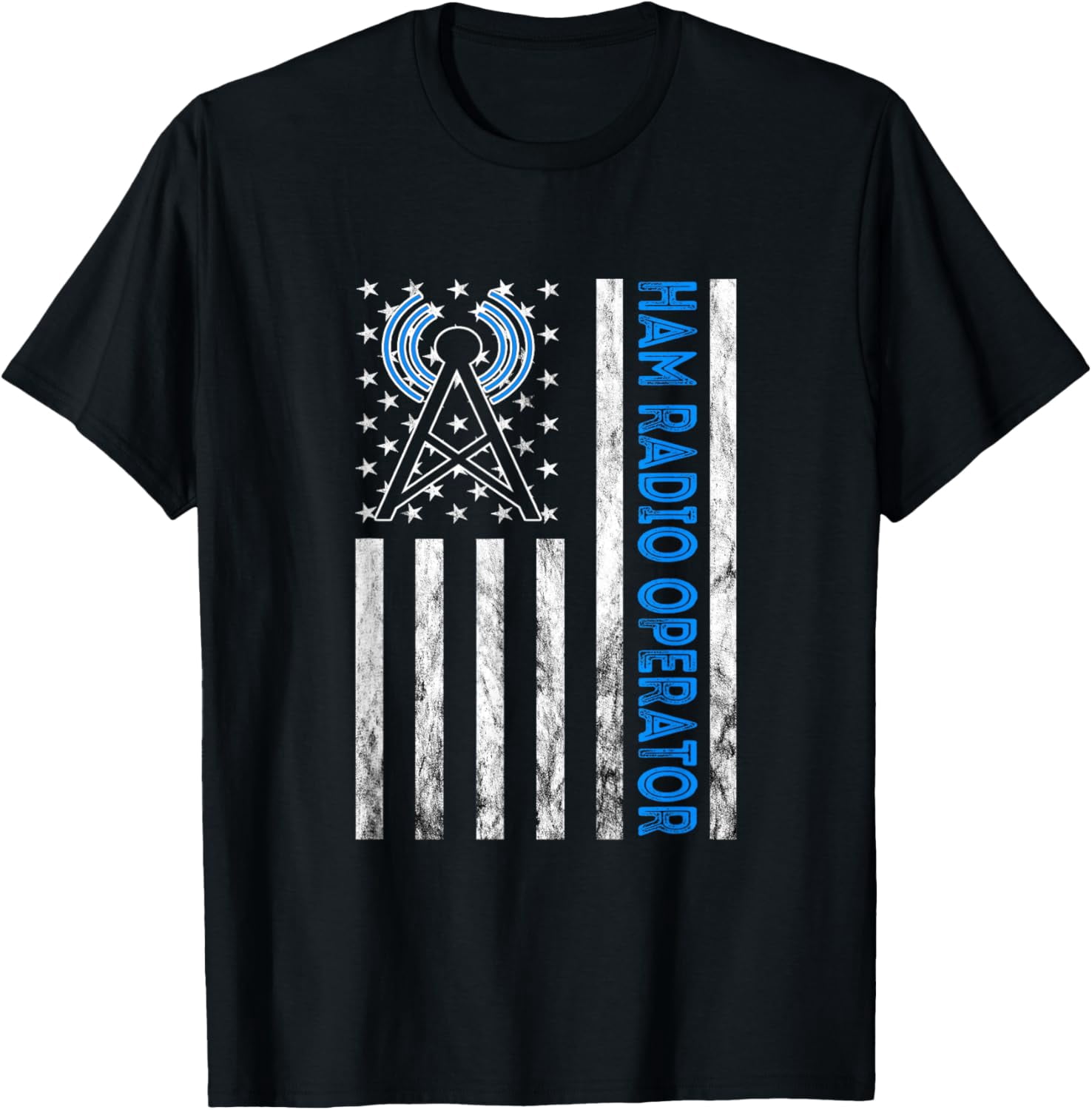 Premium Comfort - American Ham Radio Operator USA Flag Amateur Radio T ...