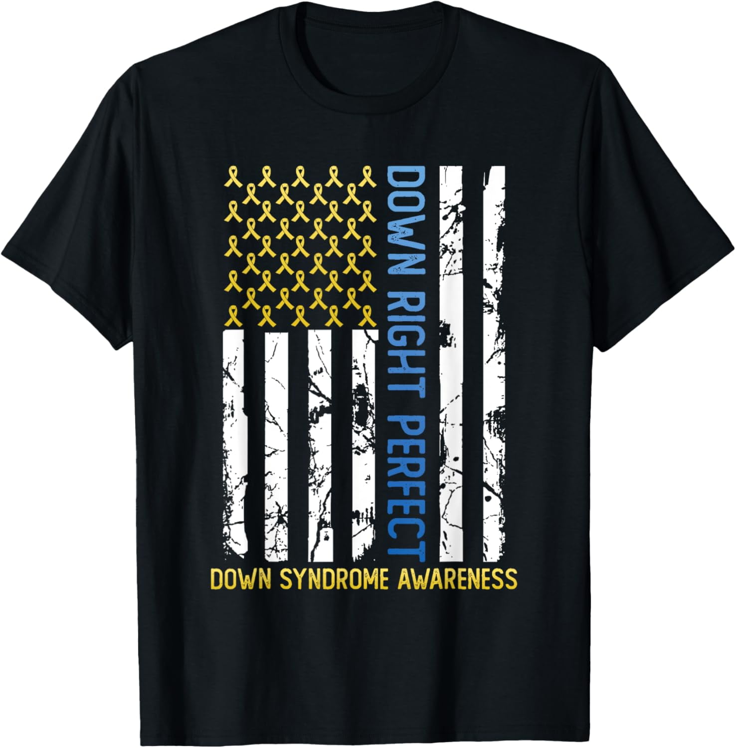 Premium Comfort - Down Right Perfect Yellow & Blue American Flag Down ...