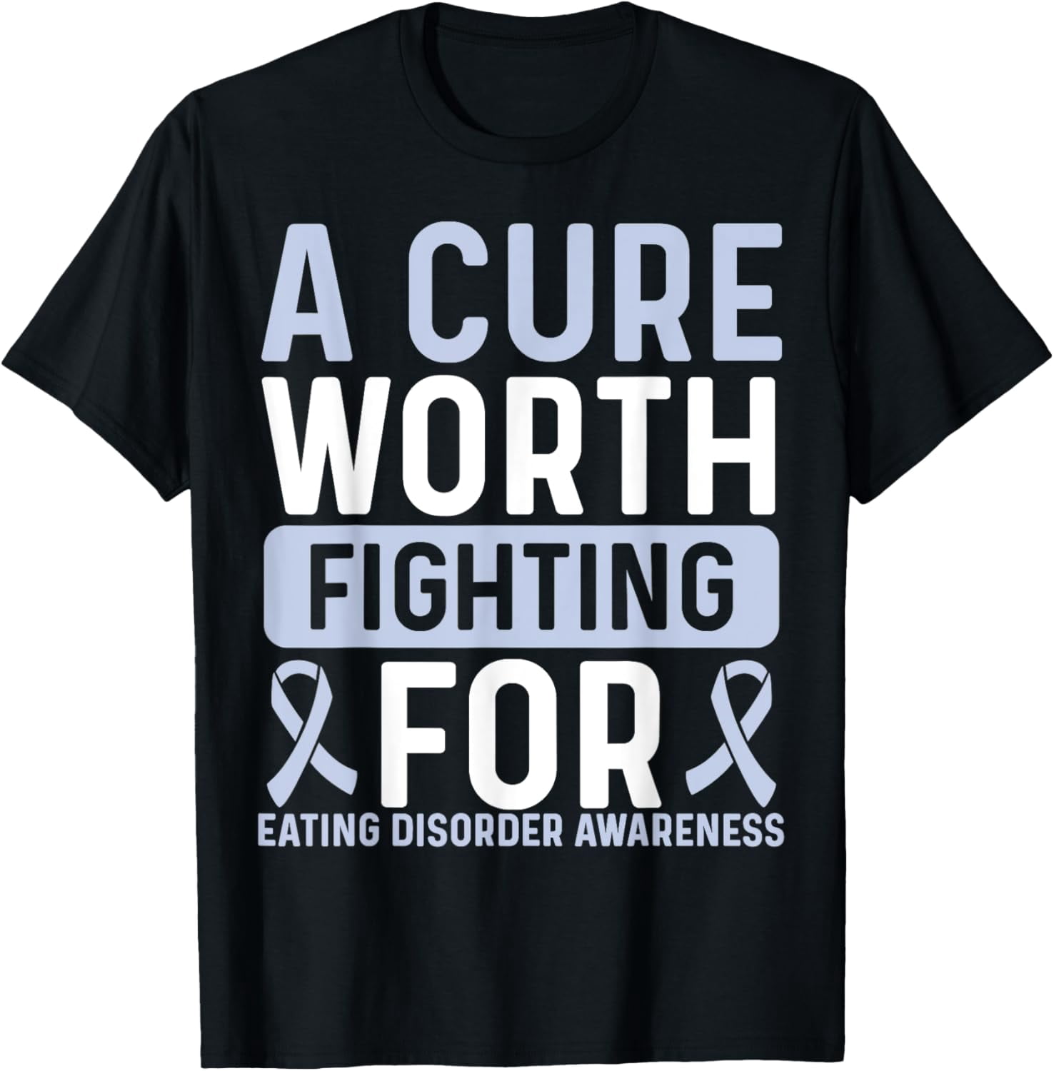 men and women can wear， Eating Disorder Awareness Ribbon Cure Warrior ...