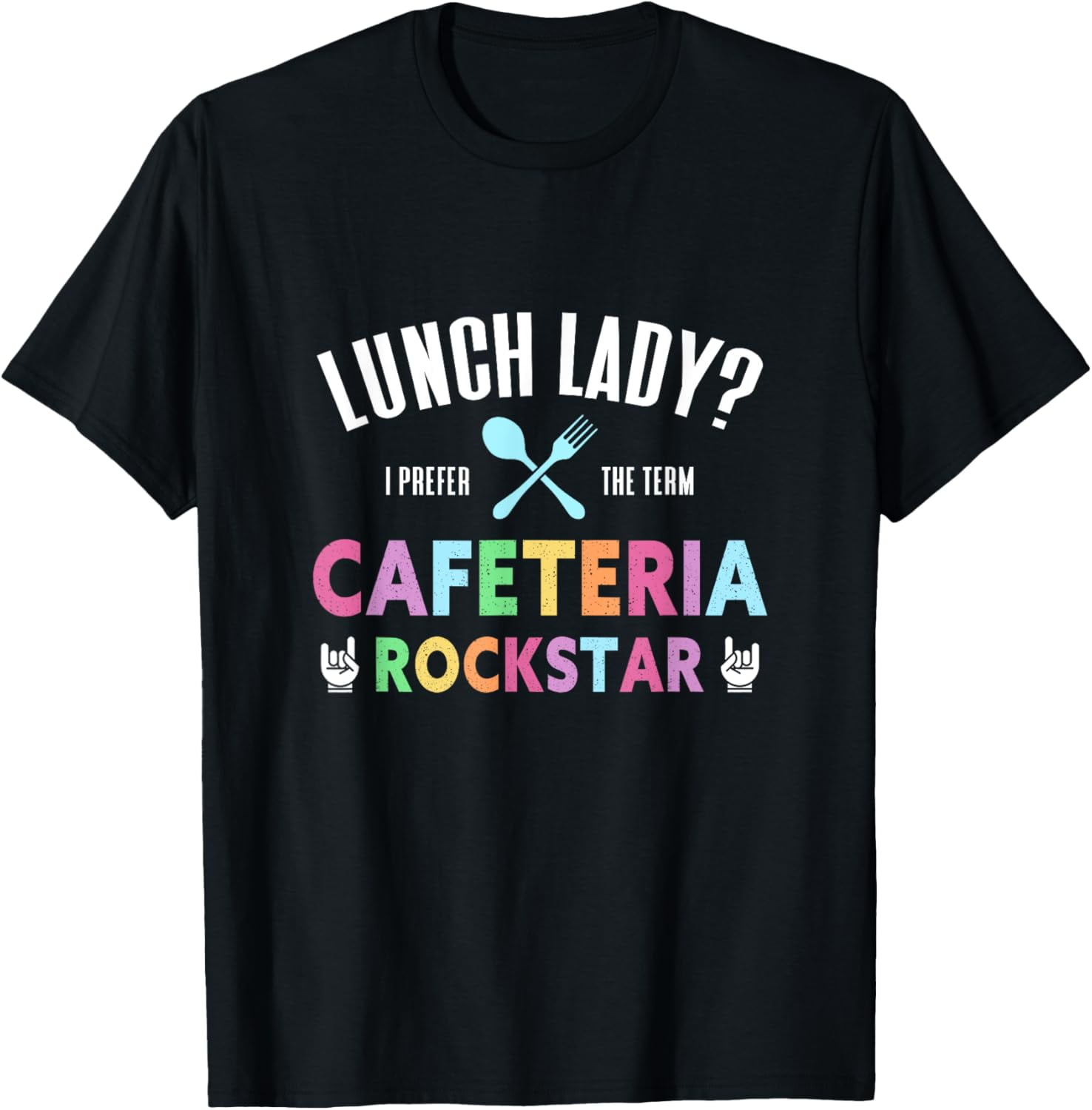 Premium Comfort - Funny Lunch Lady School Cafeteria Worker T-Shirt ...