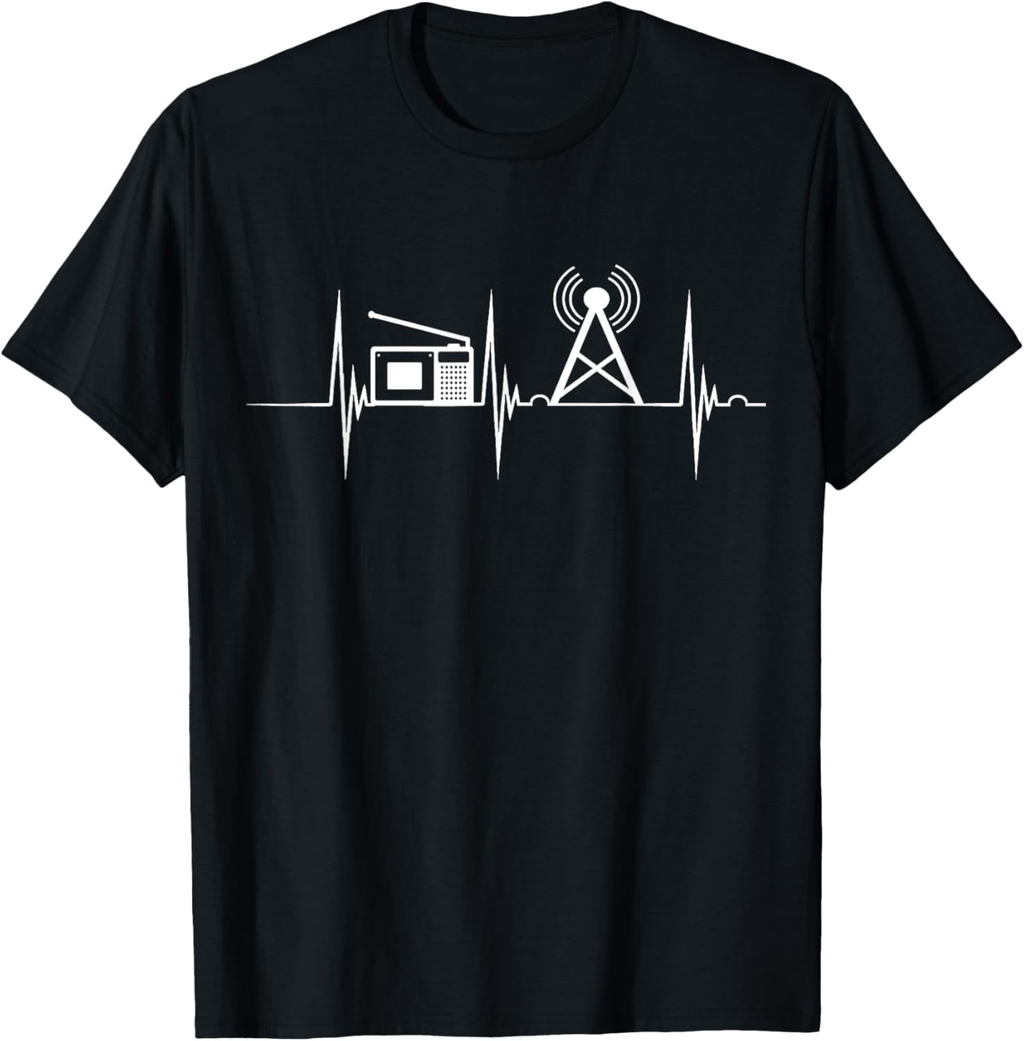 Premium Comfort - Ham Radio Tower Heartbeat EKG Pulse Cardio Amateur ...