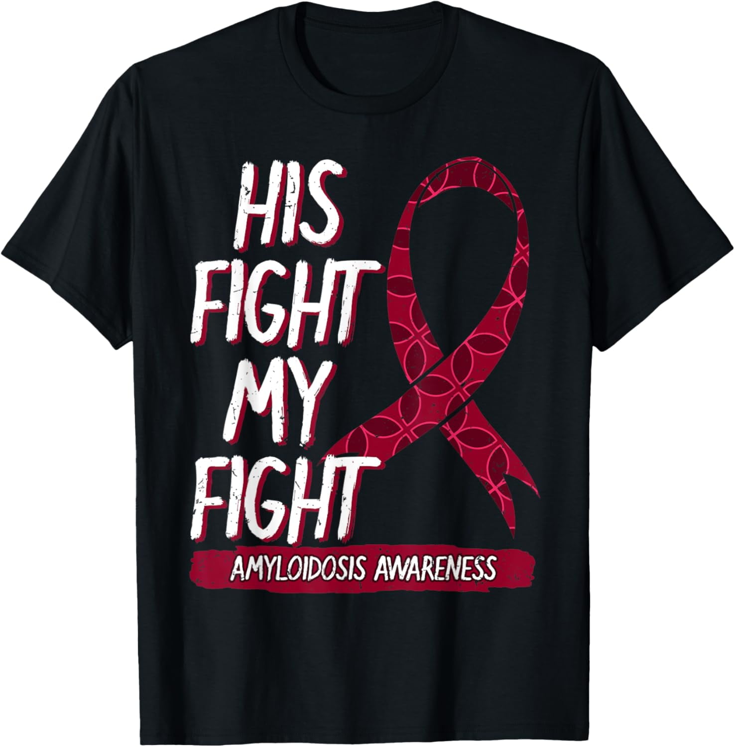 Premium Comfort - His Fight Is My Fight Adenoid Cystic Carcinoma Adenoidcystic T-Shirt - Walmart.com
