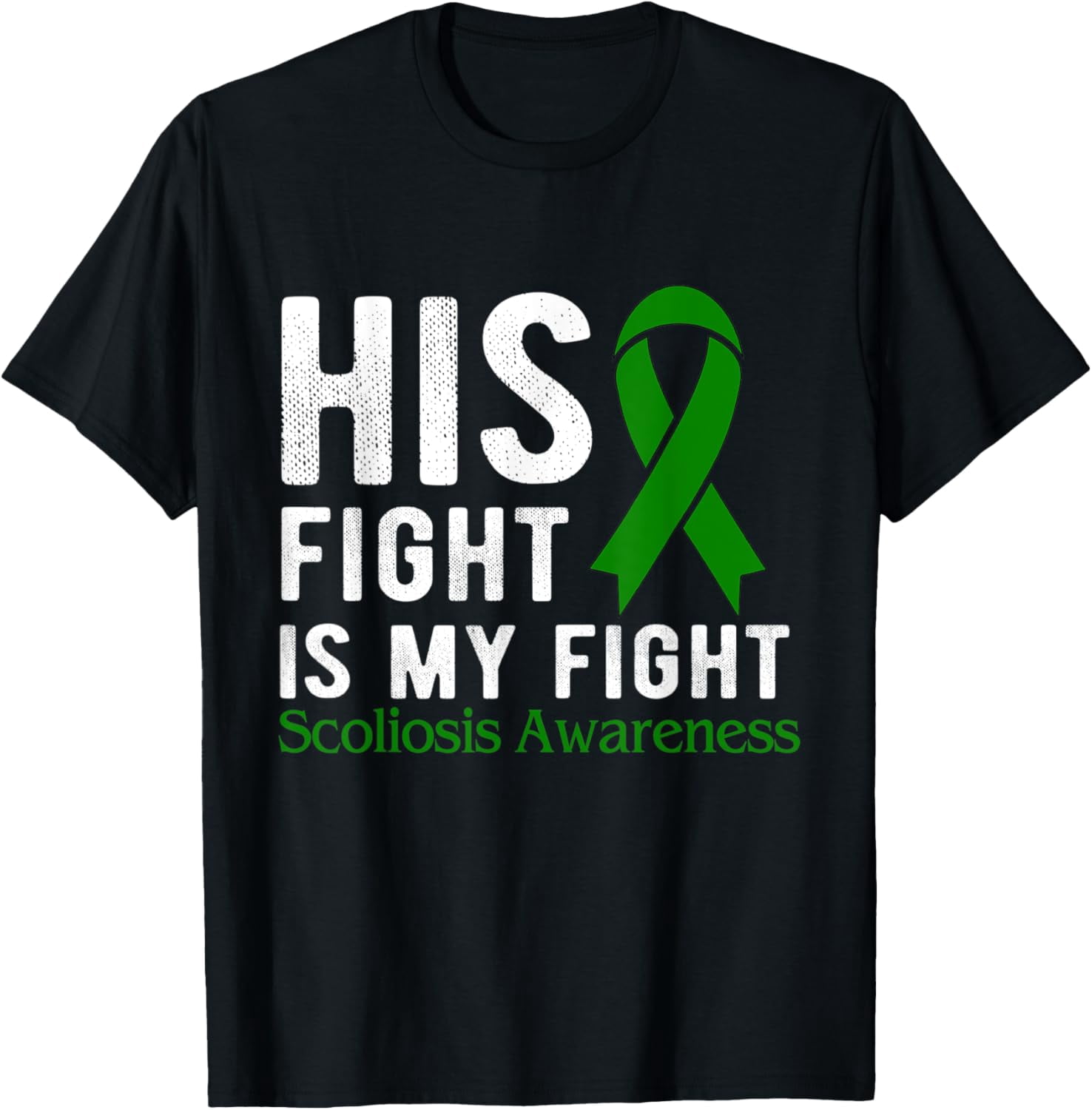 Premium Comfort - His fight is my fight Scoliosis T-Shirt - Walmart.com
