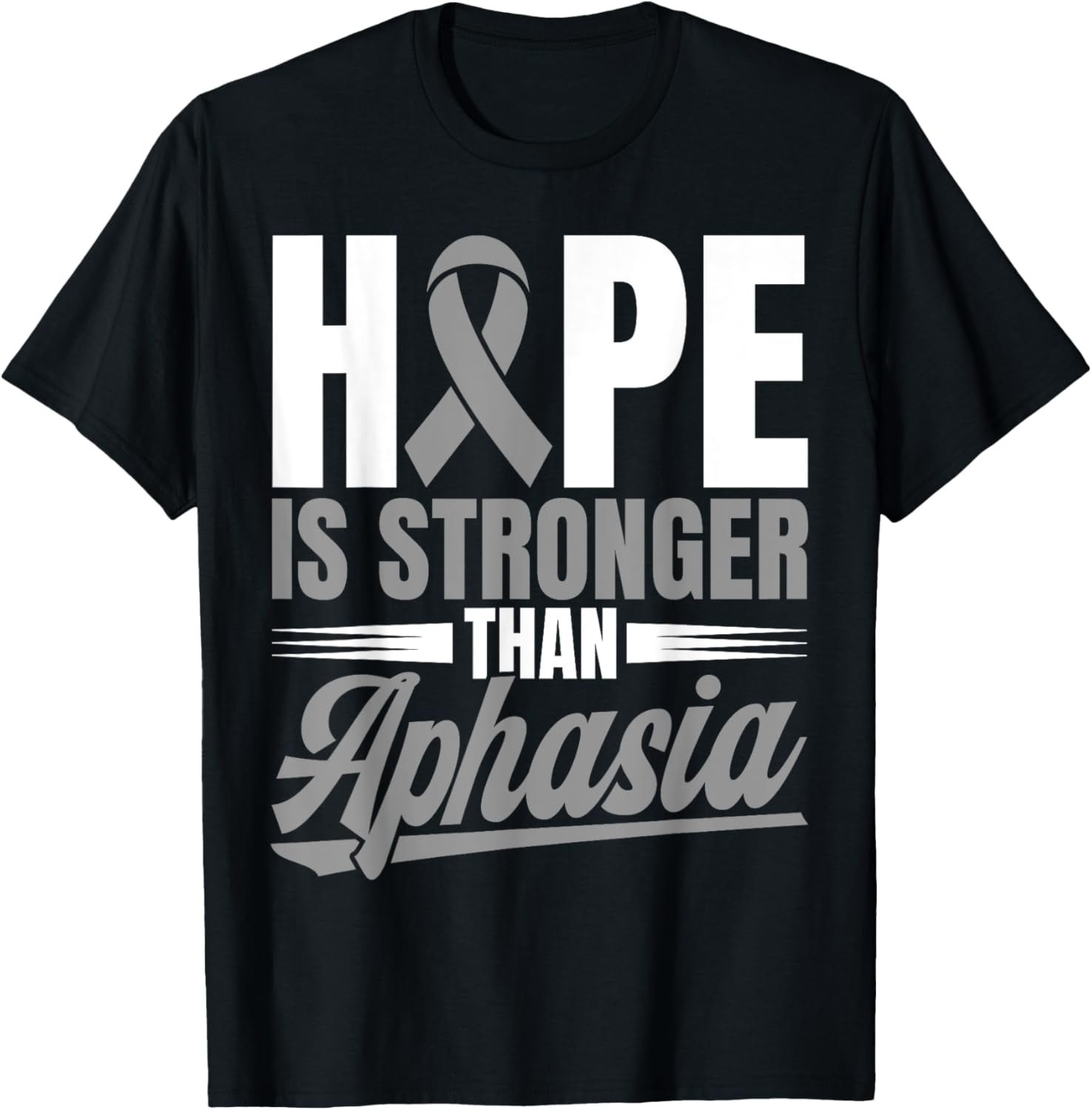 Premium Comfort - Hope Is Stronger Than Aphasia Awareness T-Shirt ...