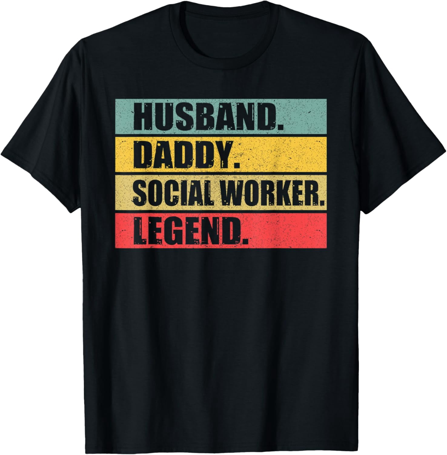 Premium Comfort - Husband Dad Social Worker Quote Vintage Fathers Day T ...