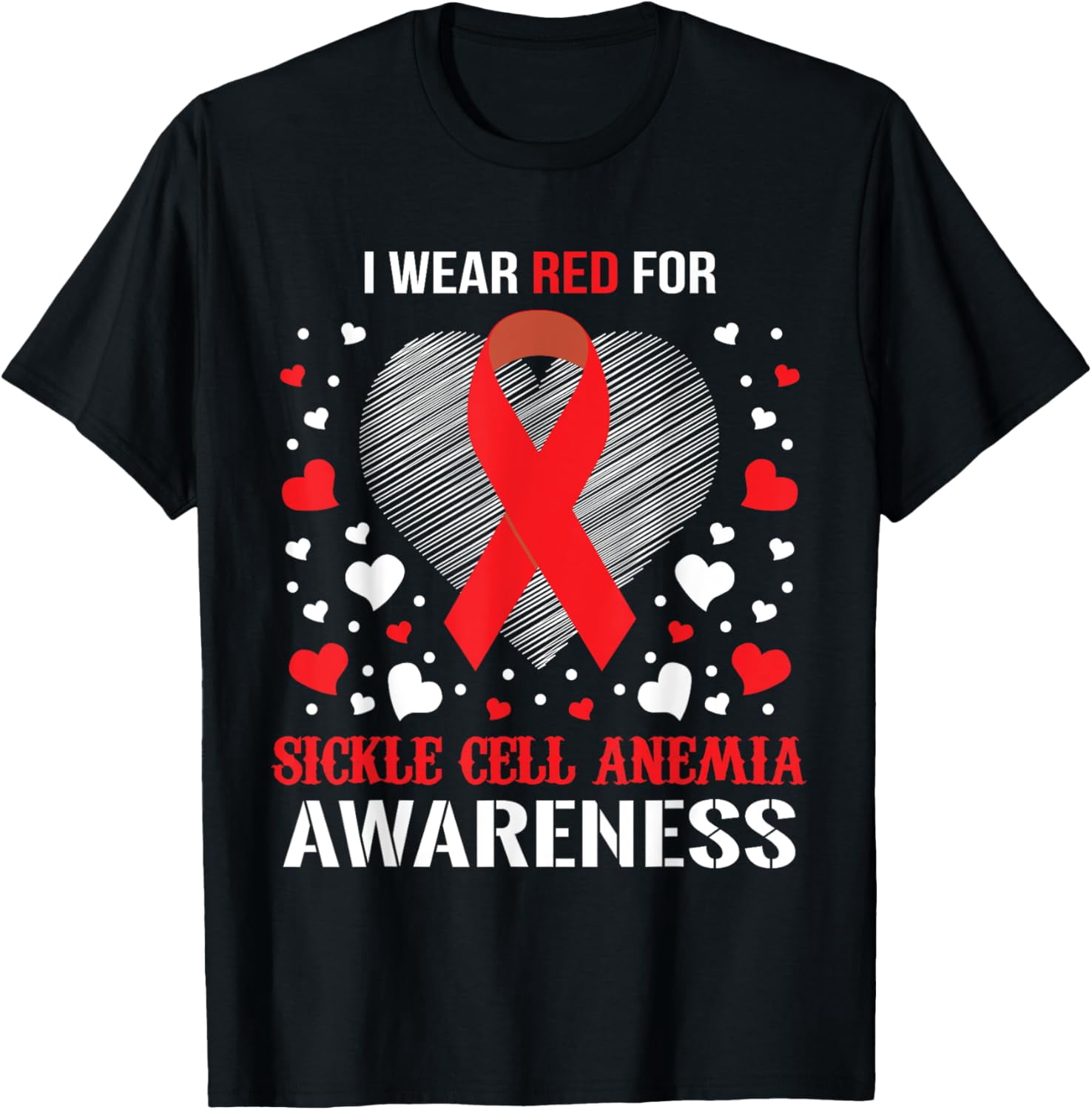 Premium Comfort - I Wear Sickle Cell Anemia Awareness Supporter Ribbon ...