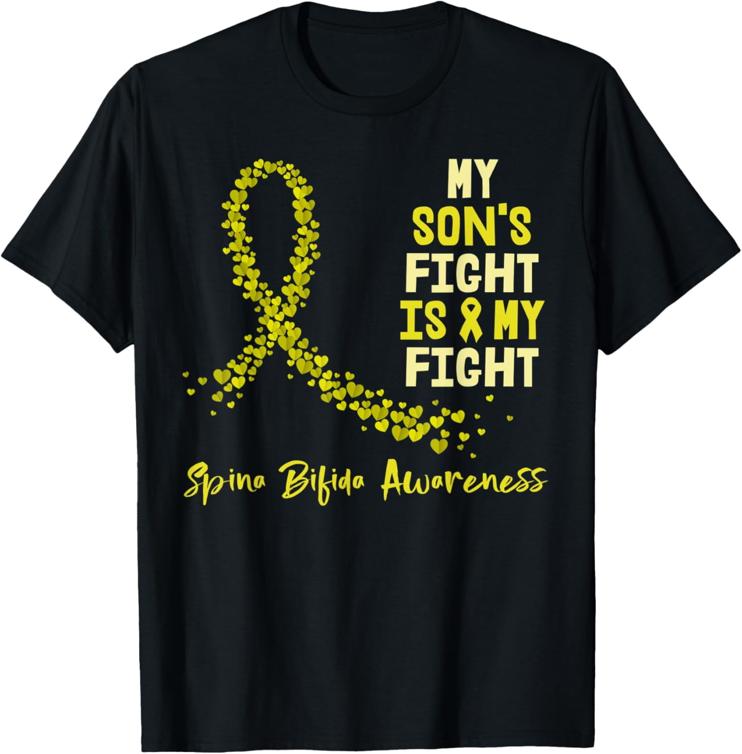 Premium Comfort - My Son's Fight Is My Fight Spina Bifida T-Shirt ...