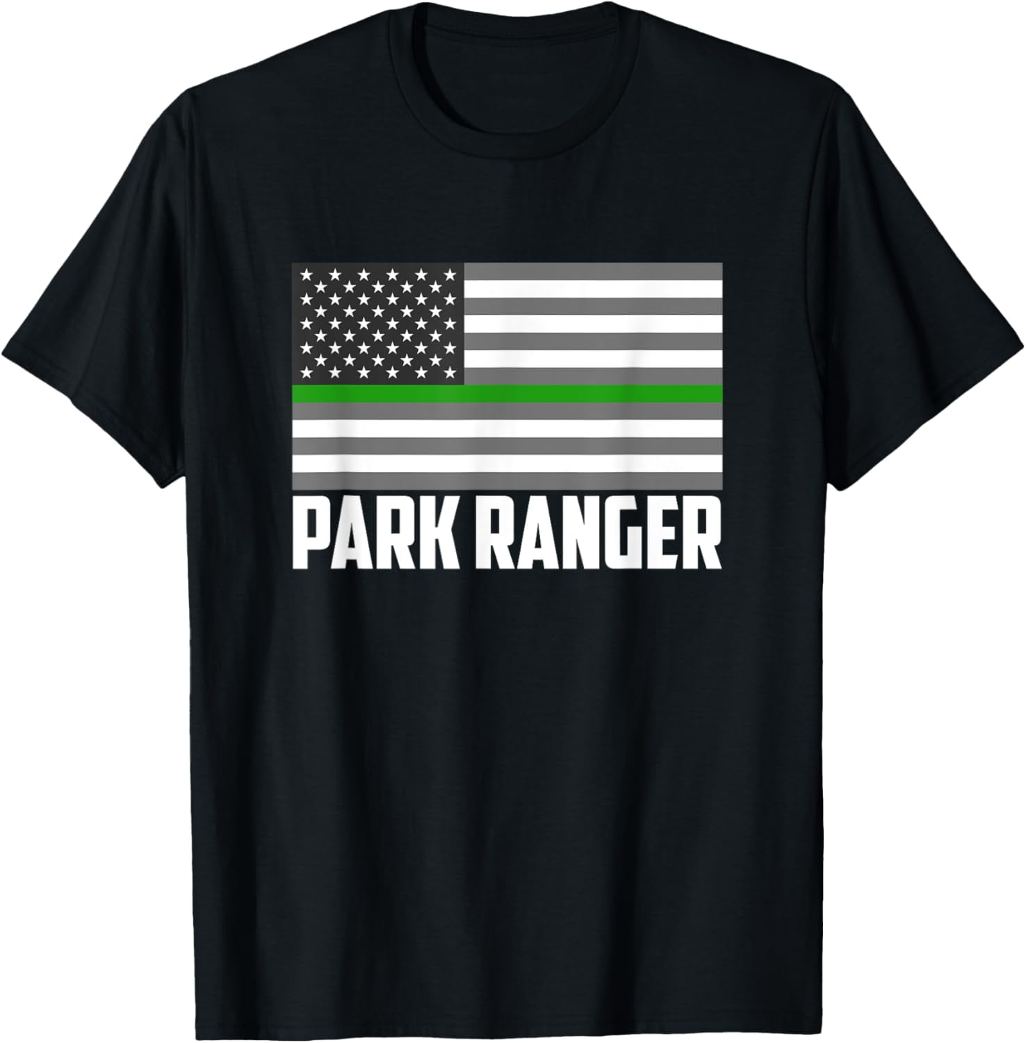 Premium Comfort - Park Ranger Green Line American Flag Wildlife Game ...