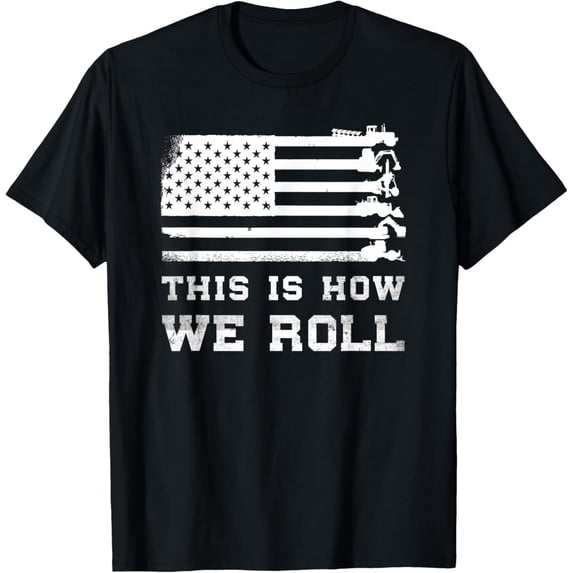 Premium Comfort - Patriotic Construction Worker USA Heavy Equipment ...