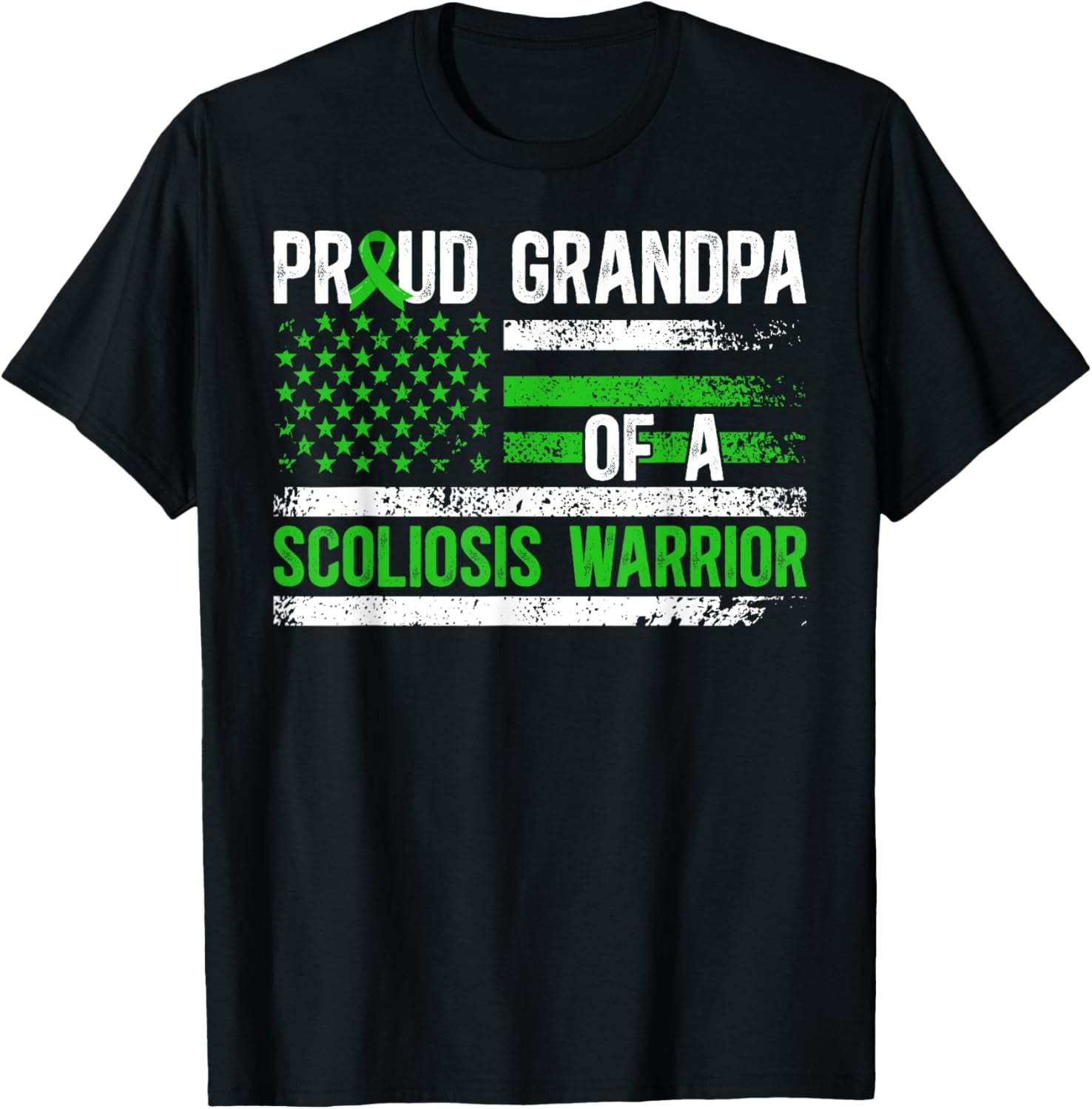 men and women can wear， Proud Scoliosis Grandpa Of A Scoliosis Warrior Grandpa T-Shirt - Walmart.com
