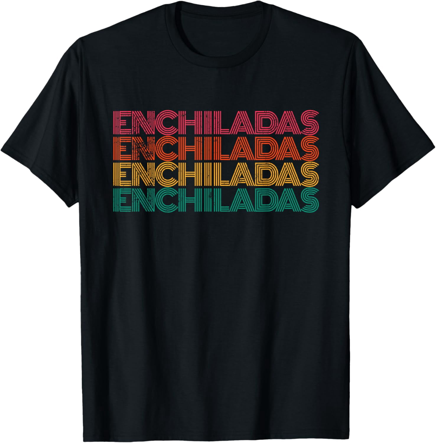 Premium Comfort - Retro Mexican Enchilada Enchiladas T-Shirt - Walmart.com