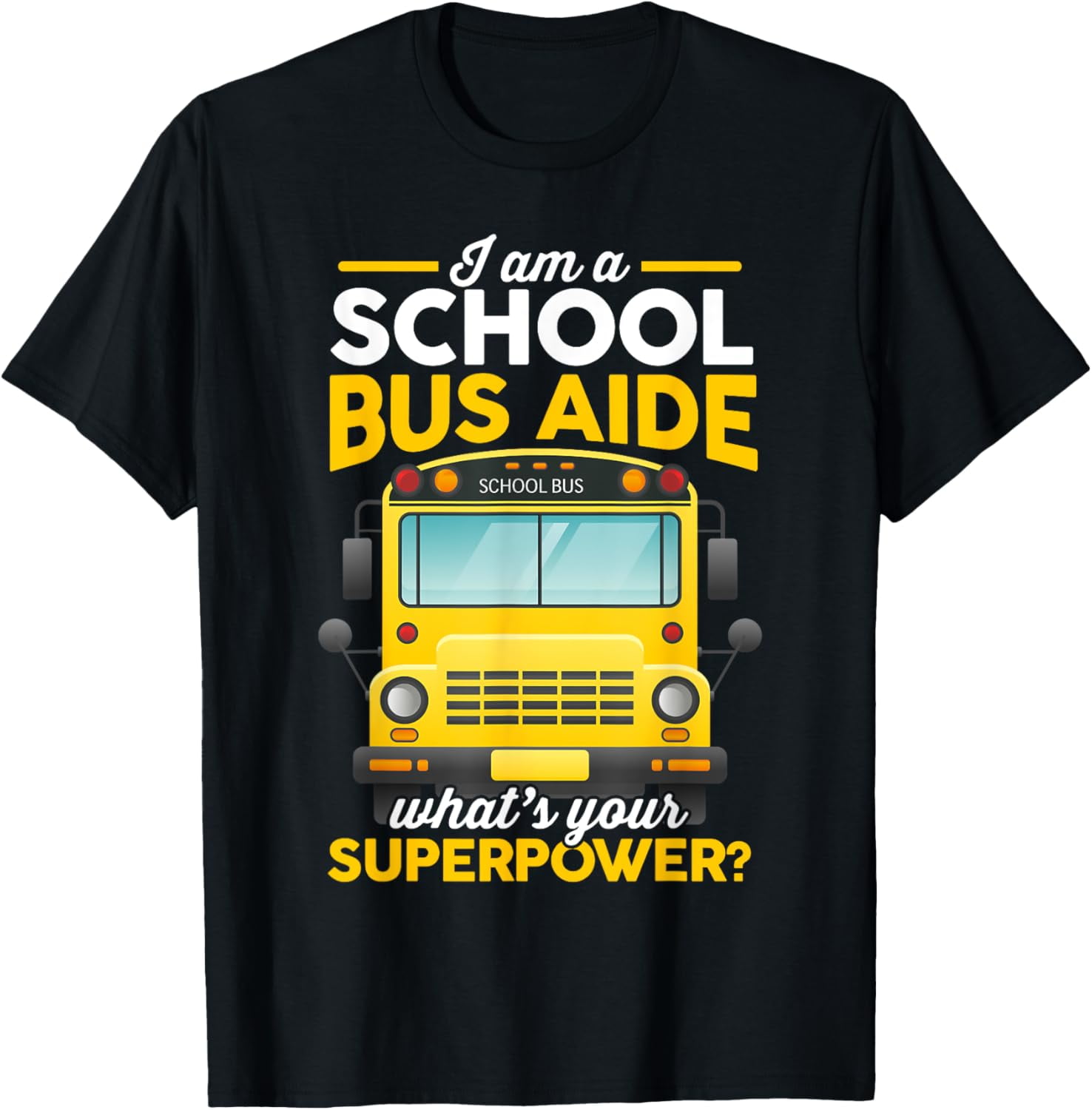 Premium Comfort - School Bus Aide Funny Back To School Transport Bus ...