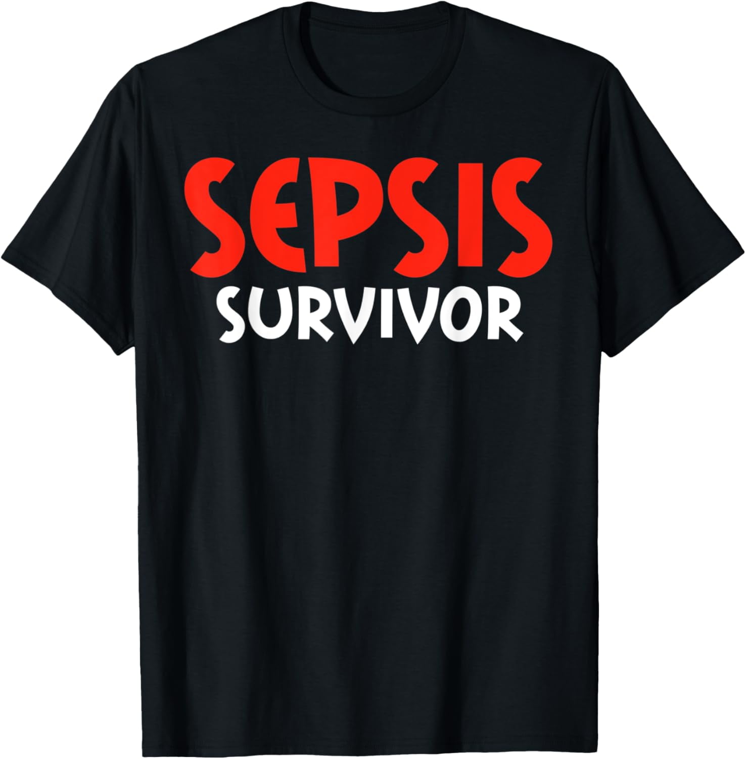 men and women can wear， Sepsis Awareness Shirt, Red Ribbon Survivor ...