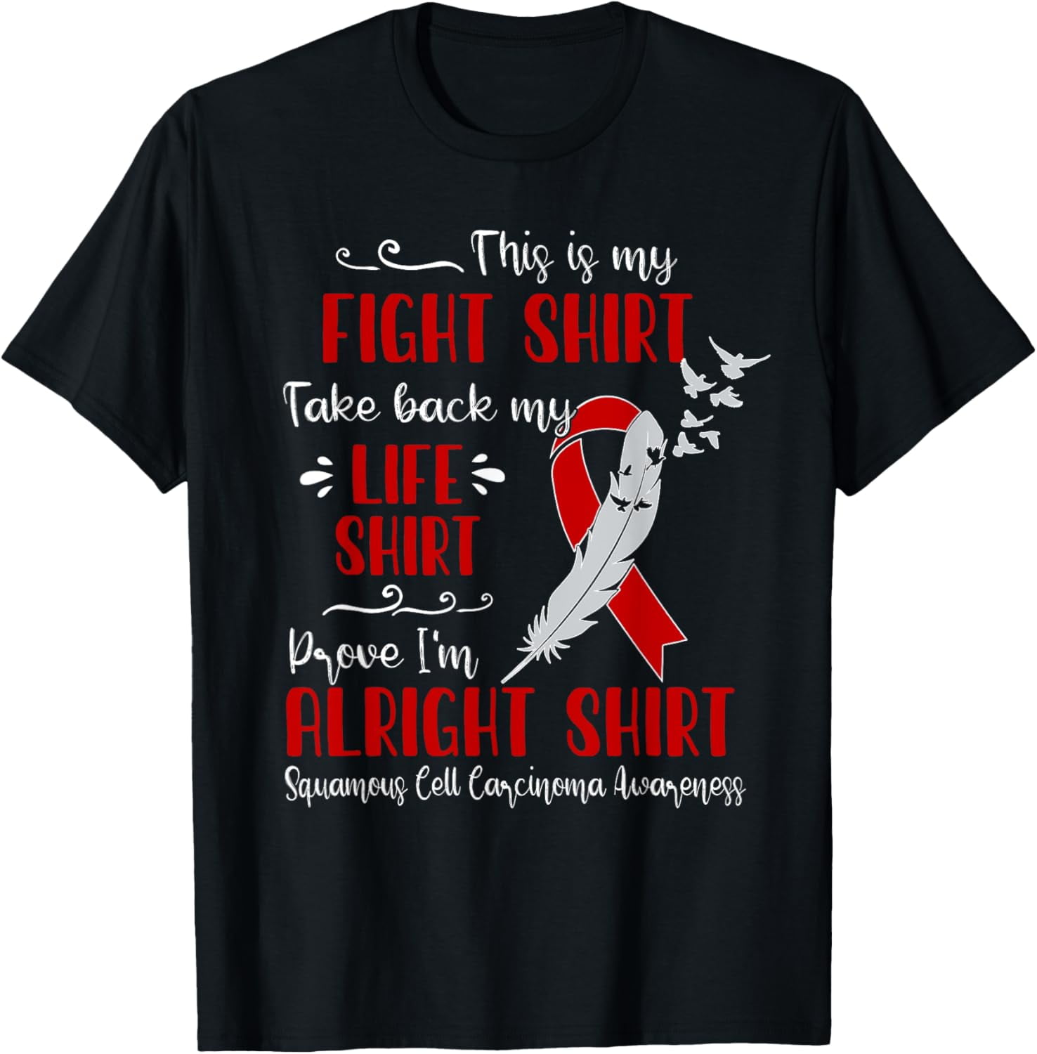 Premium Comfort - Squamous Cell Carcinoma Awareness My Fight T-Shirt ...
