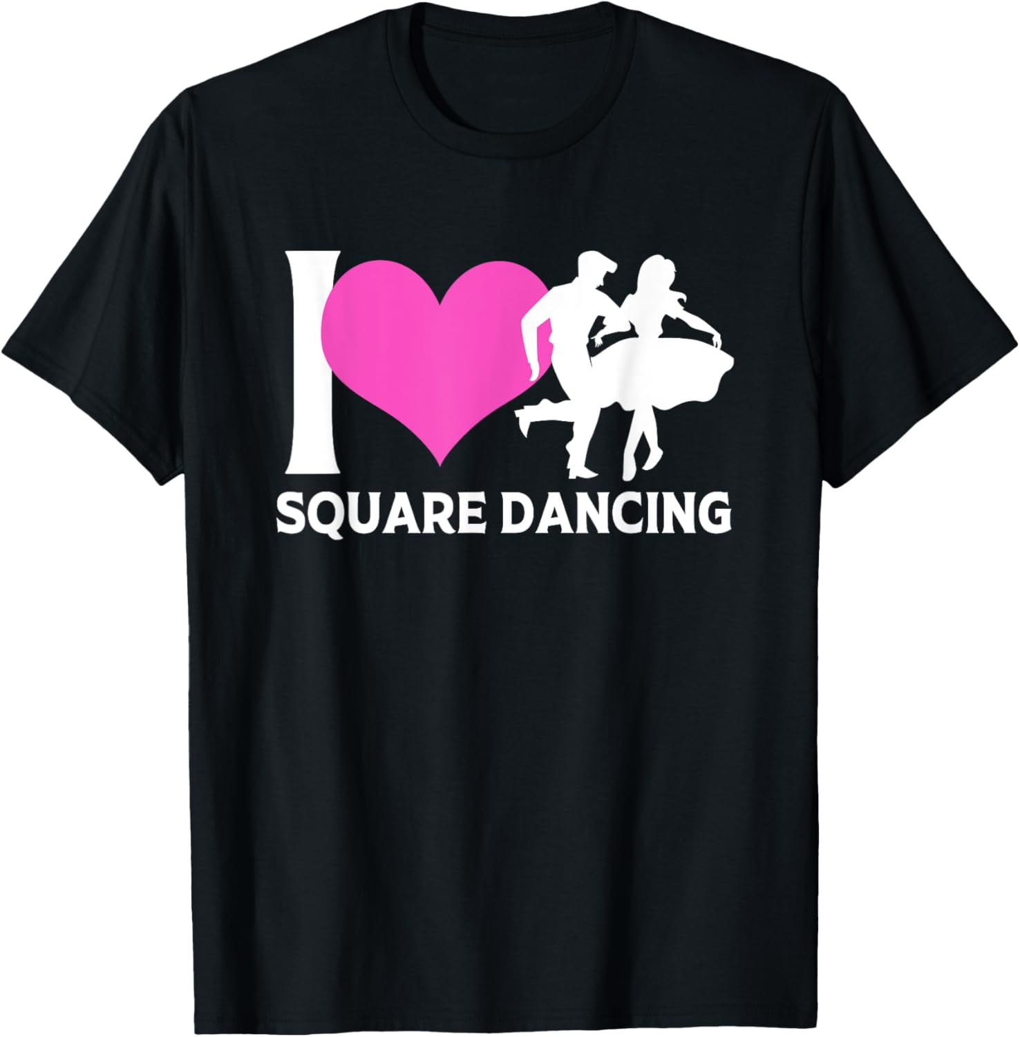 Premium Comfort - Square Dancing Silhouette I Love Square Dance T-Shirt ...