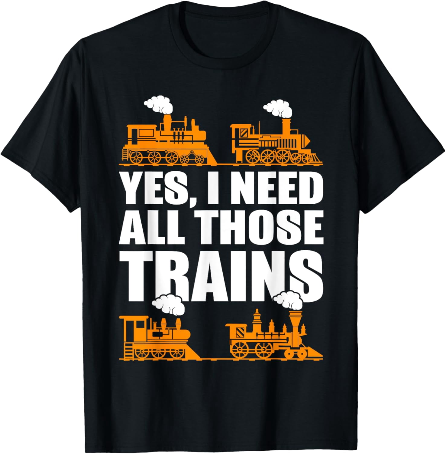 Premium Comfort - Train Collector Funny Model Train T-Shirt - Walmart.com
