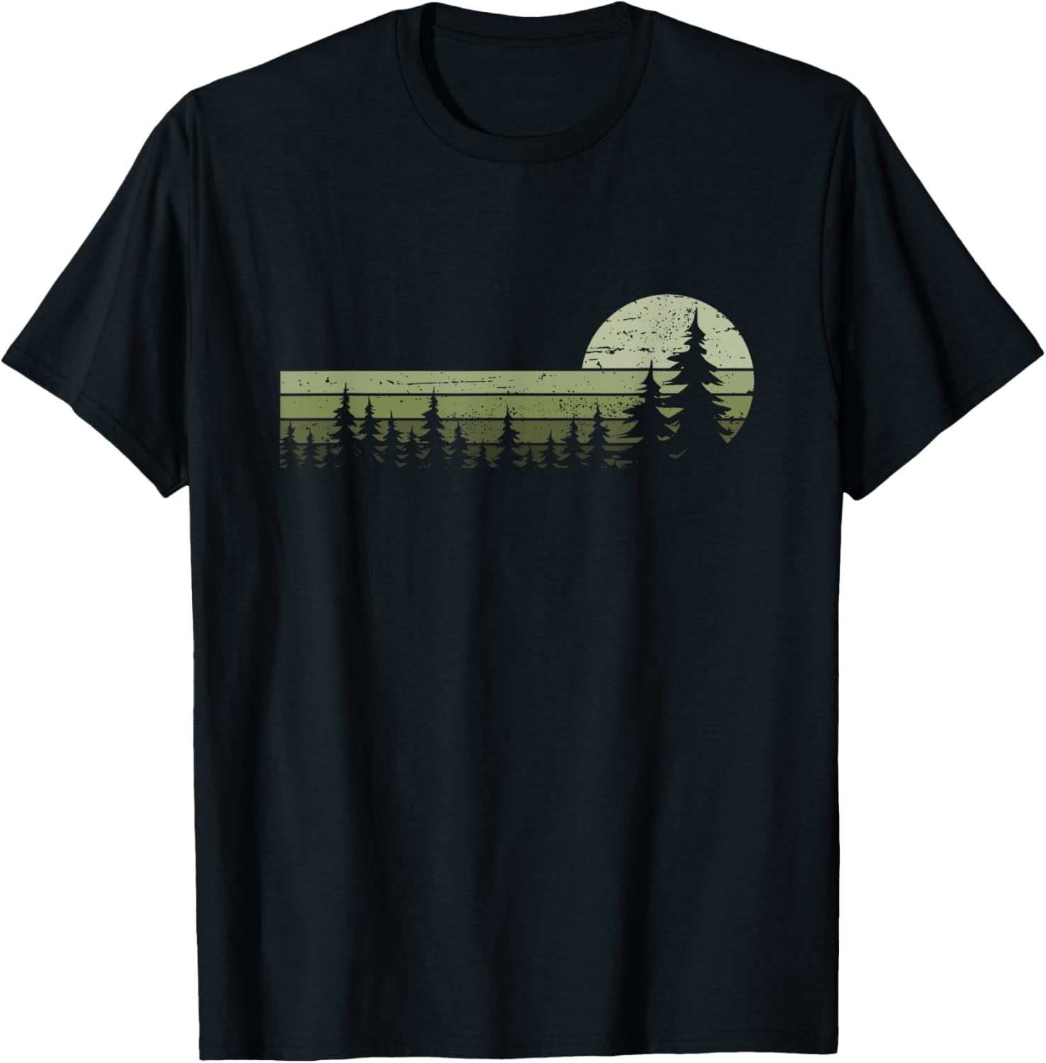 Premium Comfort - Trees Wildlife Nature Vintage Forest T-Shirt ...