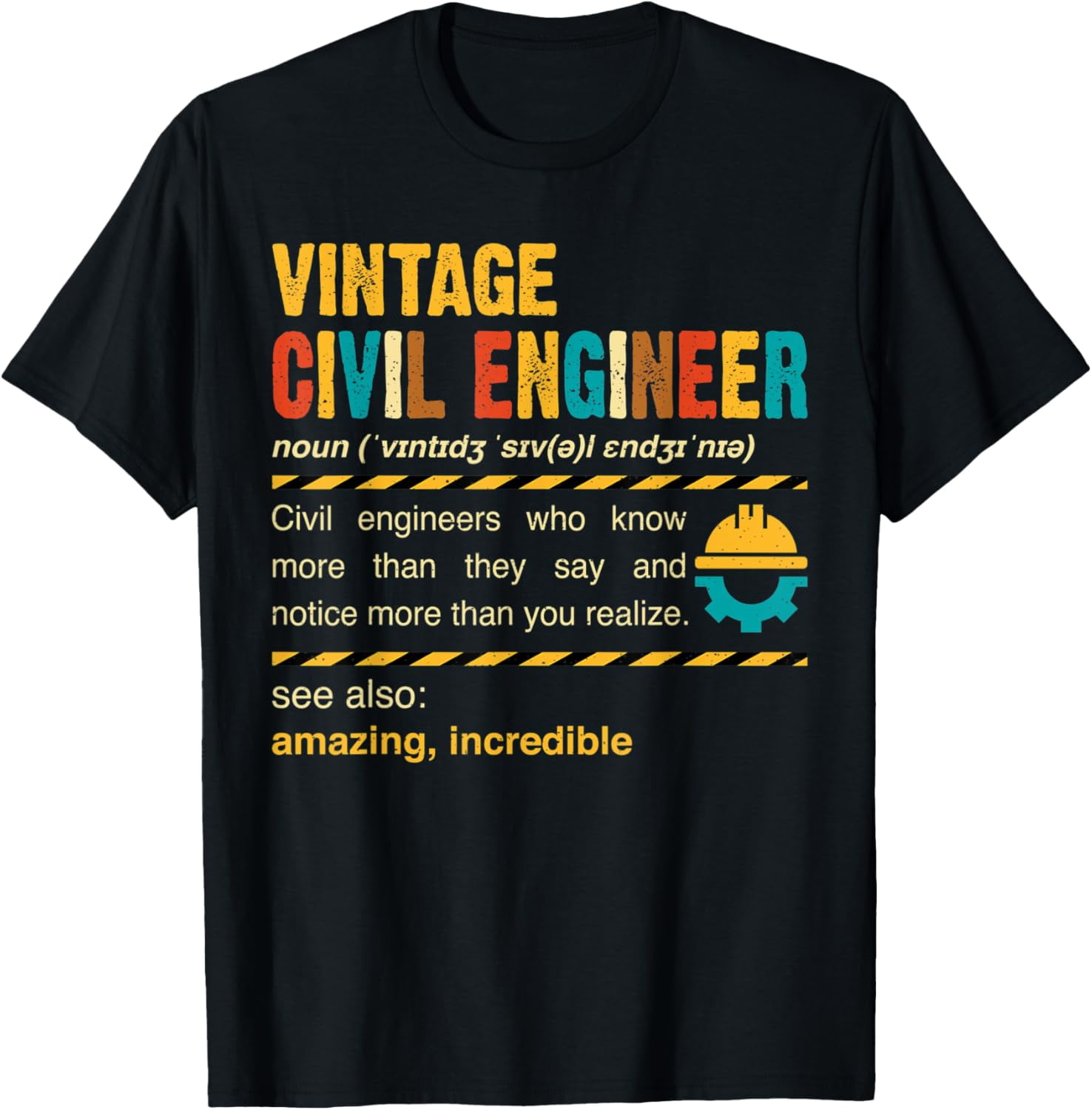 Premium Comfort - Vintage Style Civil Engineer Noun - Funny Civil ...