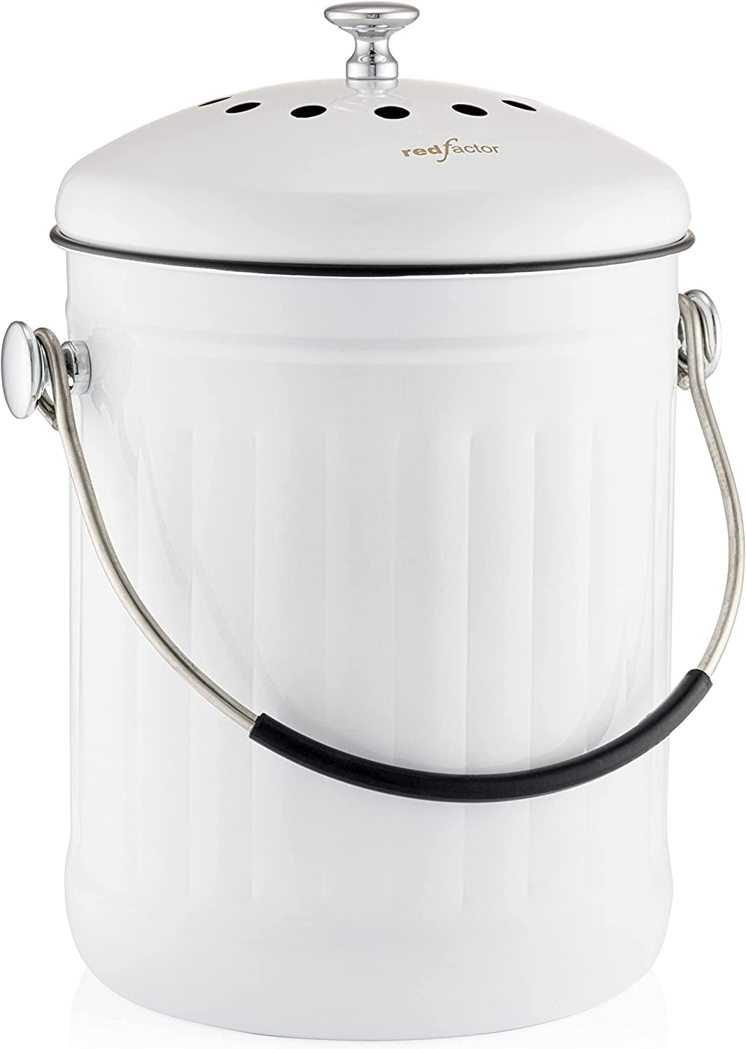Premium Compost Bin for Kitchen Countertop - Stainless Steel Food Waste ...