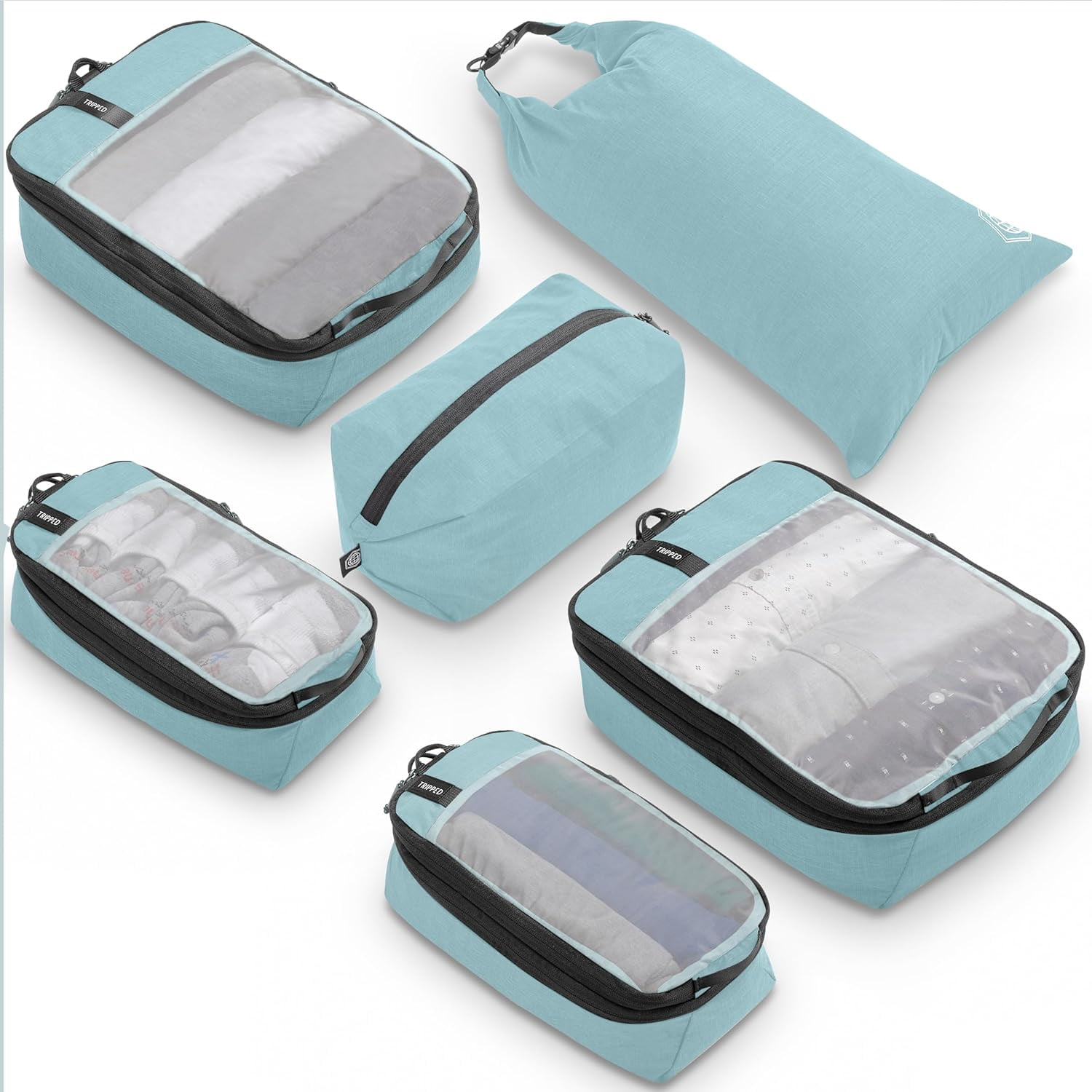 Premium Compression Packing Cubes for Travel, Compression Packaging ...