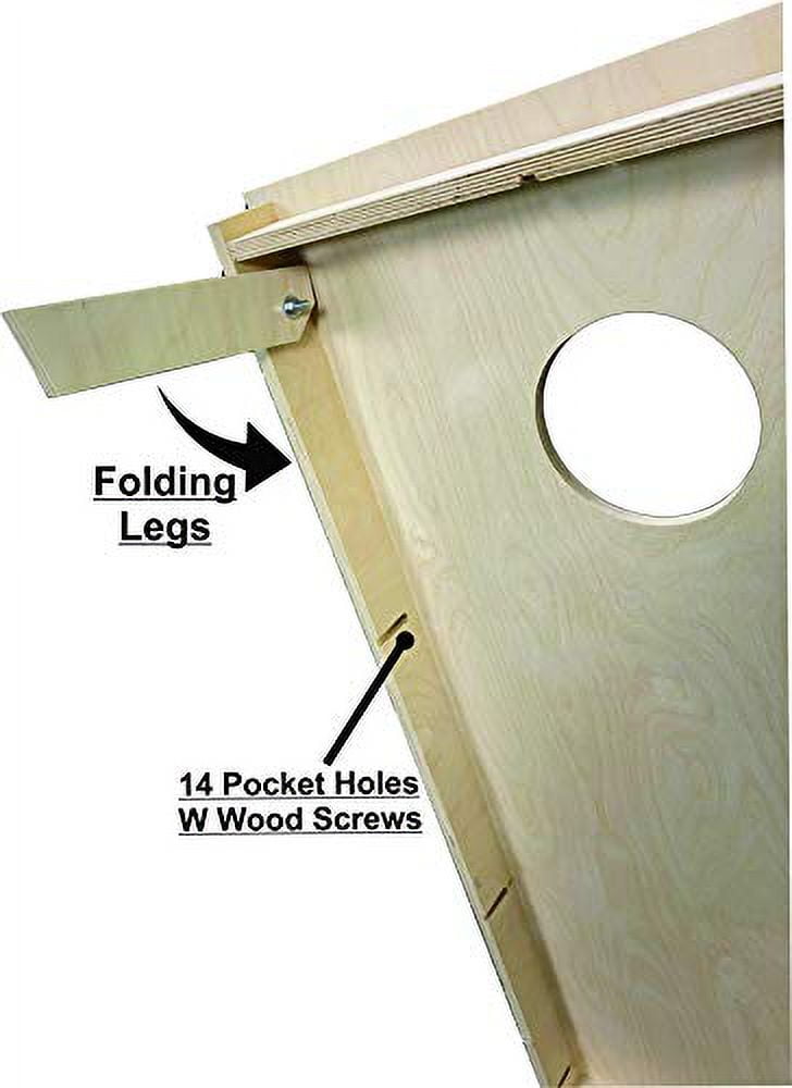 Premium Cornhole Set -Lineman - Tailgate Cornhole Boards w Set of 8 ...