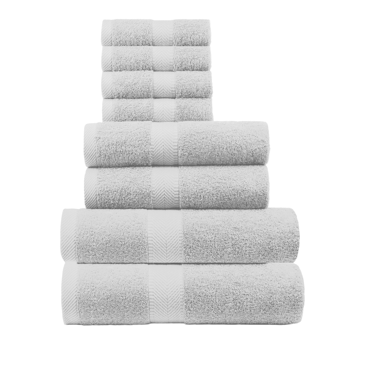 Premium Cotton Bath, Hand and Washcloth Towel Set Plush Touch Quick Dry ...