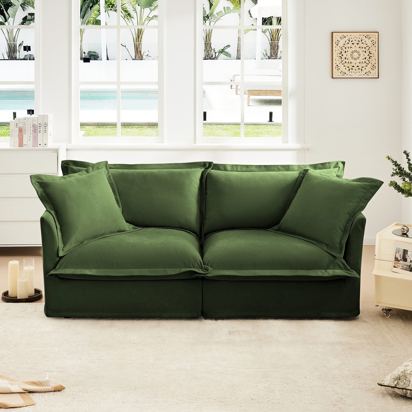Premium Cotton Filling & Resilient - Relaxing, Soft Support - Walmart.com