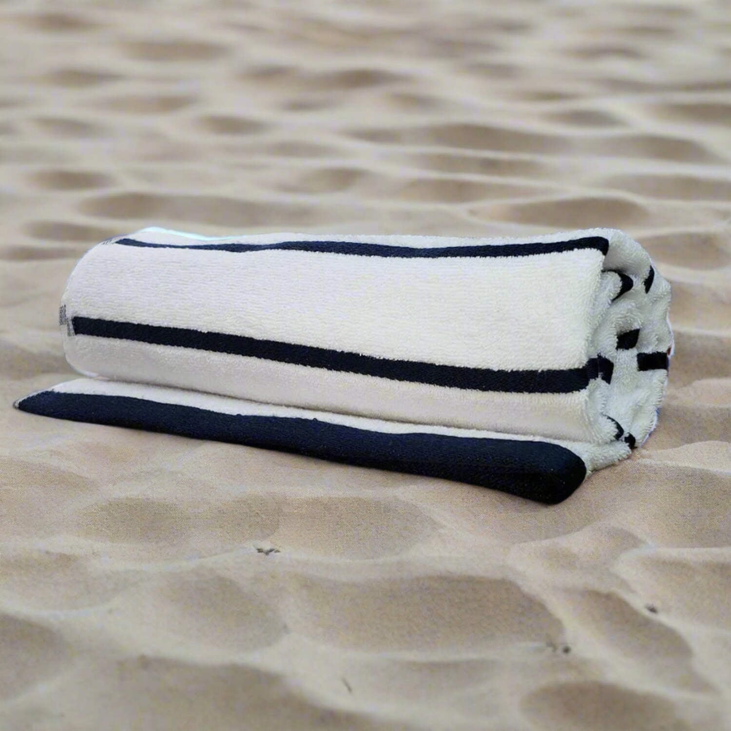 Premium Cotton-Poly Blend Horizontal Stripes Pool Towels 2 PK - Walmart.com