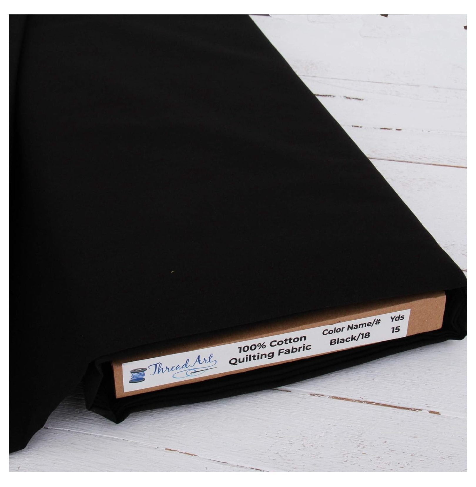 Premium Cotton Quilting Fabric Sold by The Yard - Black - 44" Width ...