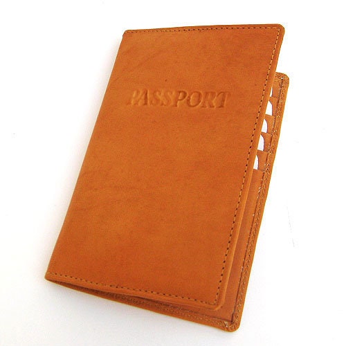 Premium Cowhide Leather Passport Cover Travel Document Holder 8 ID Card ...