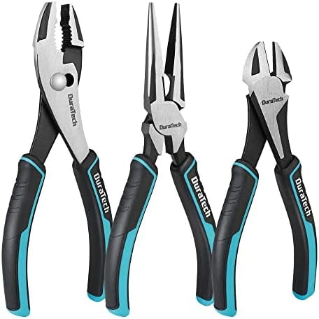 Premium Cr-Ni Plier Set, 8 Inch Needle Nose & 7 Inch Diagonal Pliers ...