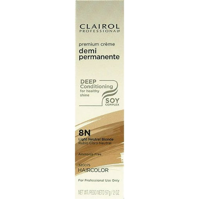 Premium Creme Demi Hair Color 8N Light Neutral Blonde - Walmart.com