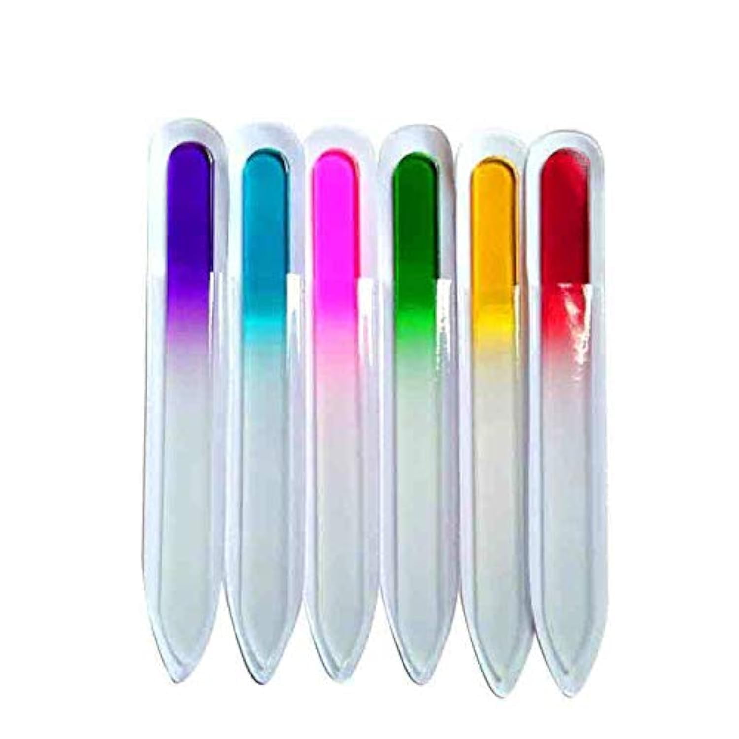 Premium Crystal Glass Nail Files Manicure Set, Professional Double ...