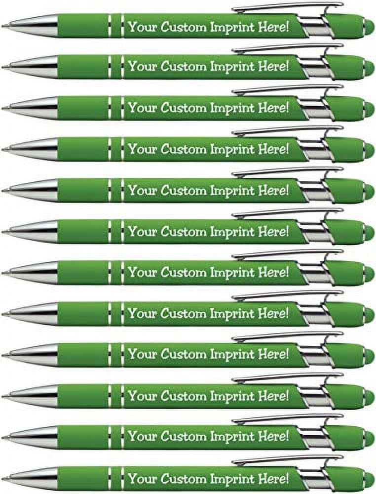 Premium Custom Pens with Stylus | Burst of Color | Personalized Soft ...