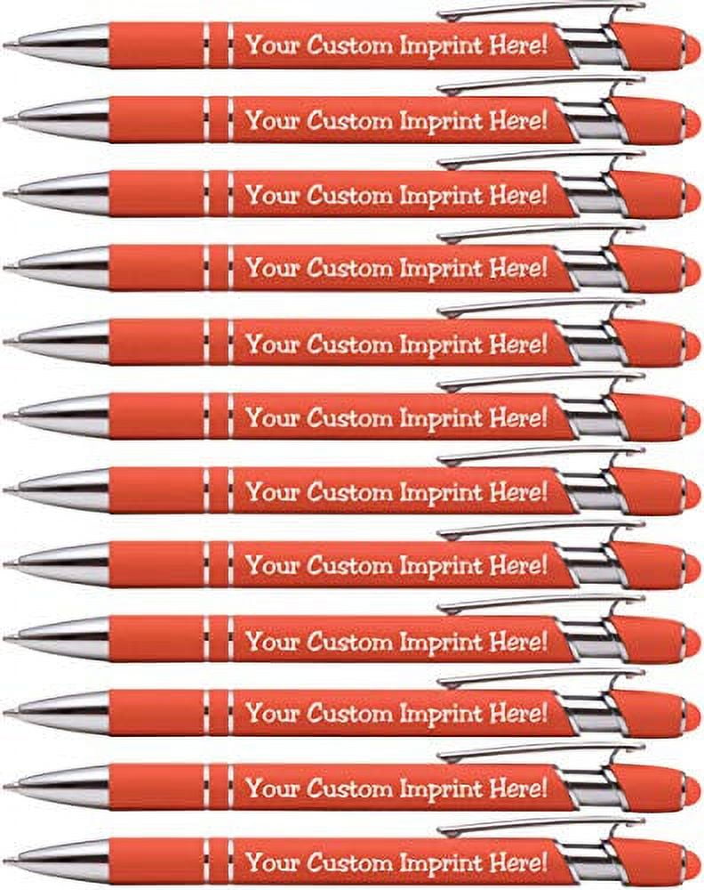Premium Custom Pens with Stylus | Burst of Color | Personalized Soft ...