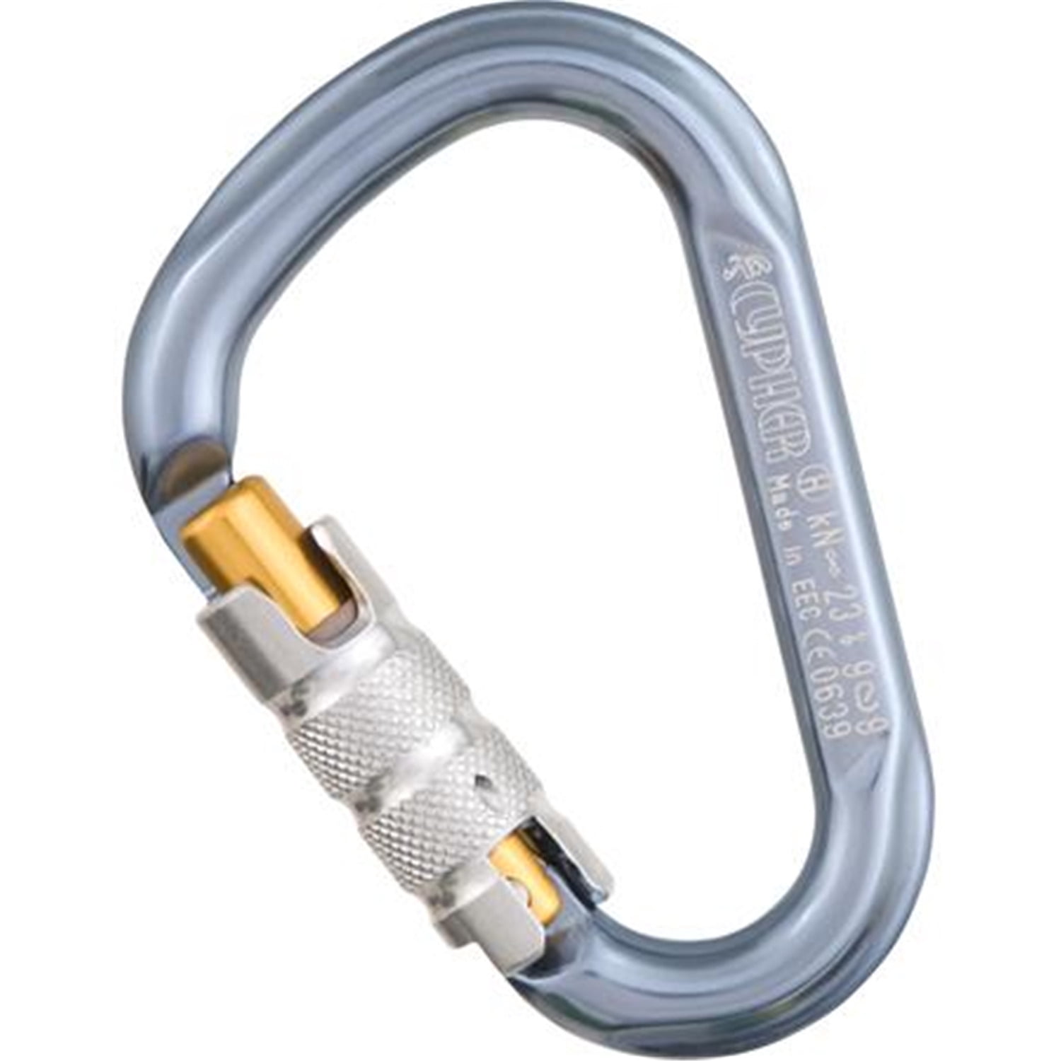 Premium Cypher Sawtooth HMS Anodized 3AL CE Carabiners - Set of 2 ...