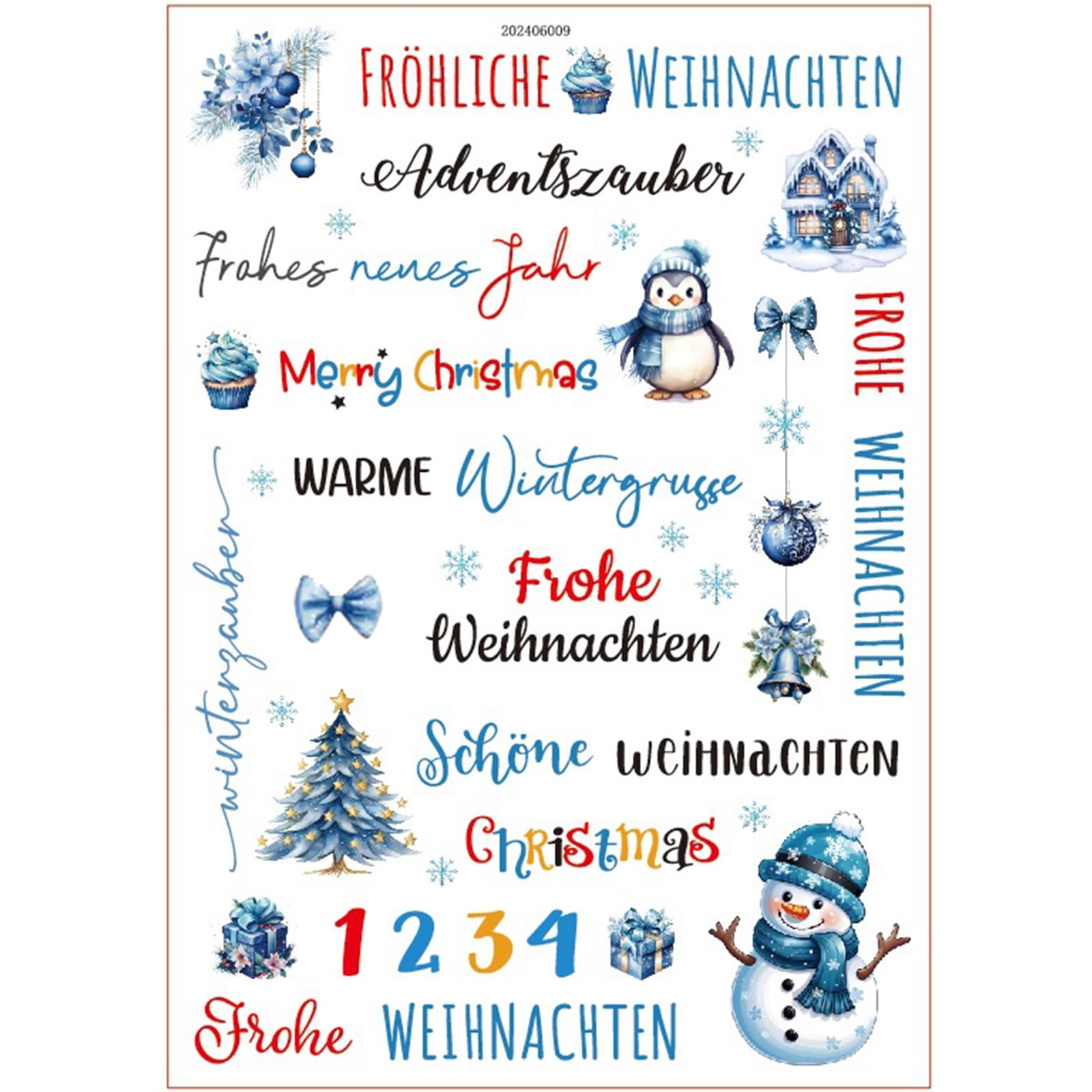 Premium DIY Candle Stickers for Decorating - Magical Christmas ...