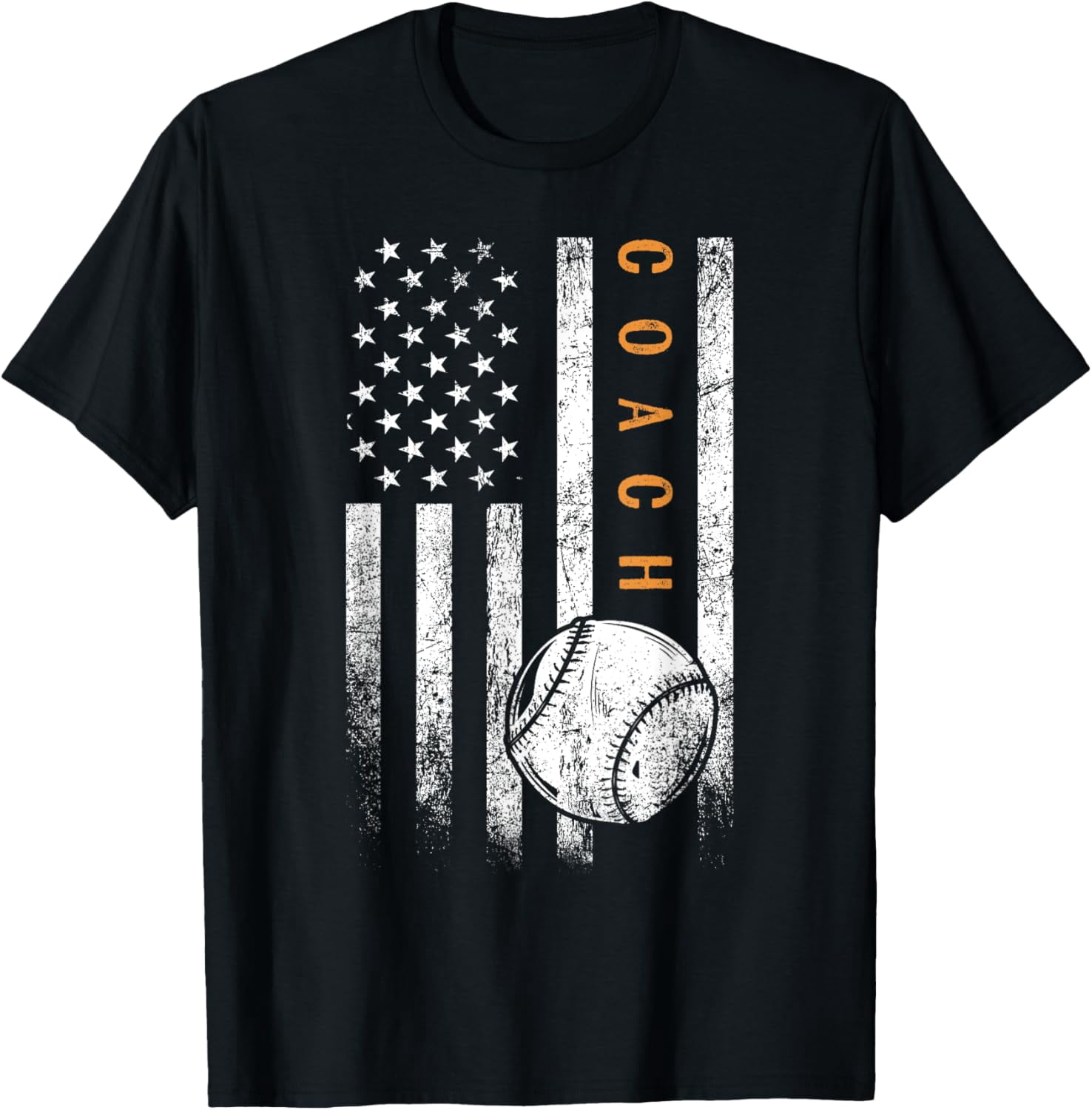 Premium Daily Comfort - Baseball Coach American Flag Baseball Trainer ...
